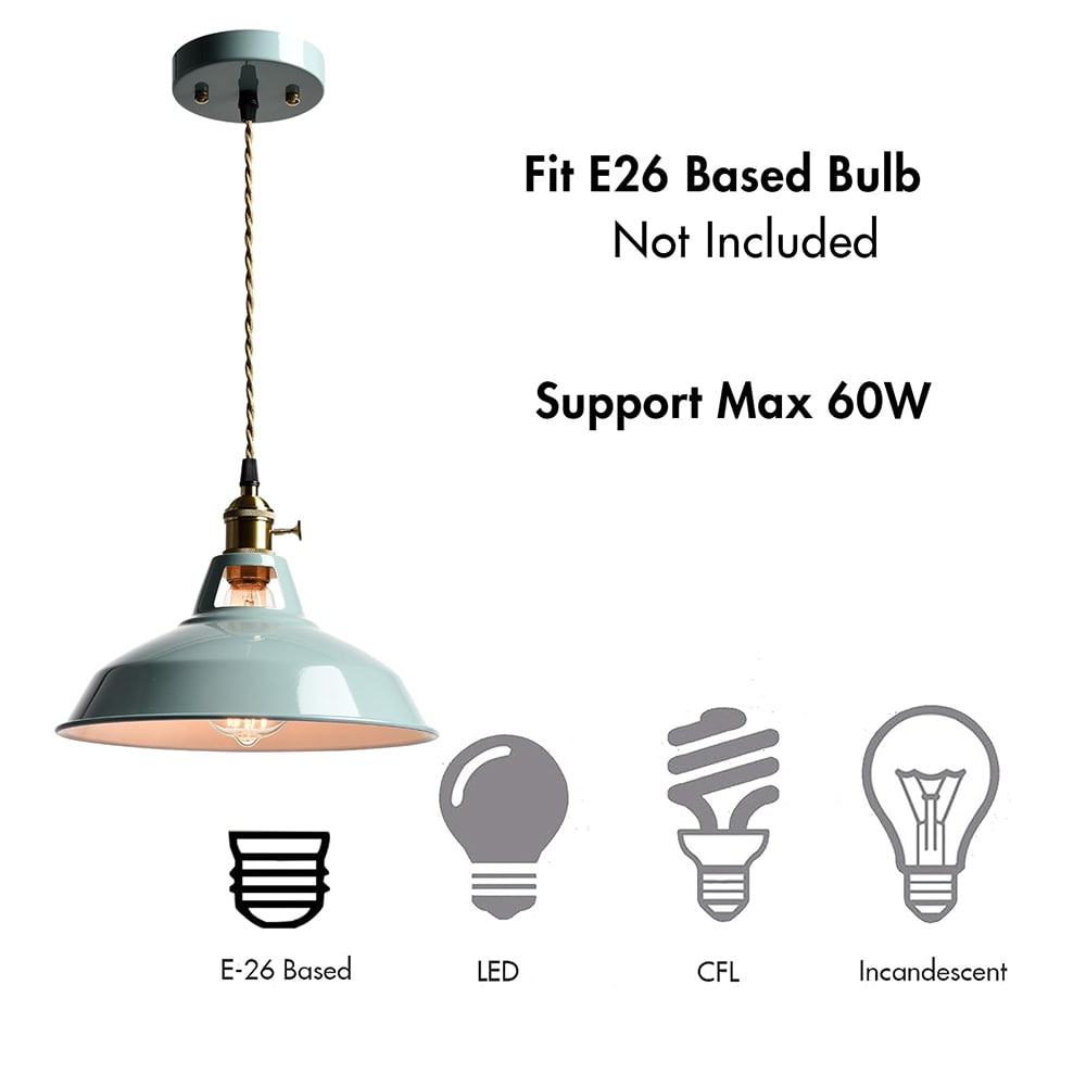 Claxy Modern 1 -Light Sea Green Modern/contemporary Dome Medium Hanging ...