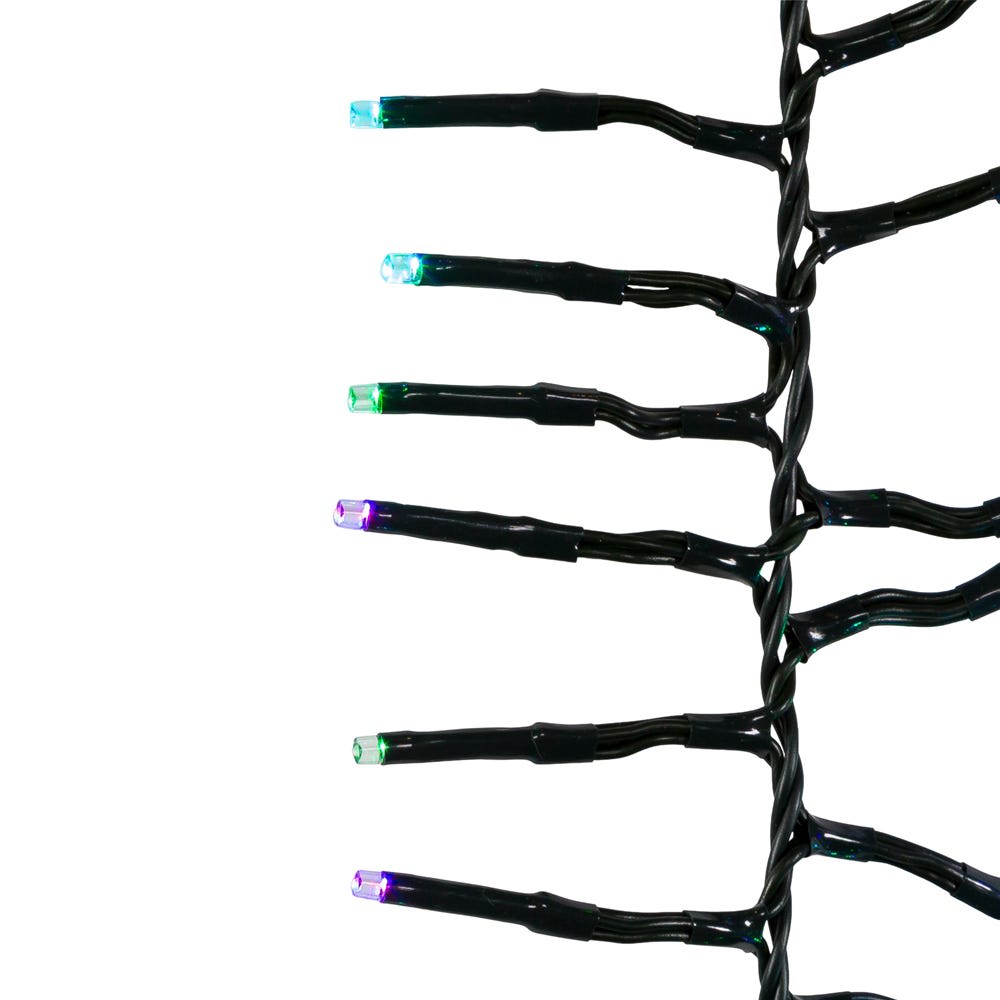 Kurt S. Adler 480-Light 15.7-Foot RGB Twinkle LED Connectable Cluster ...