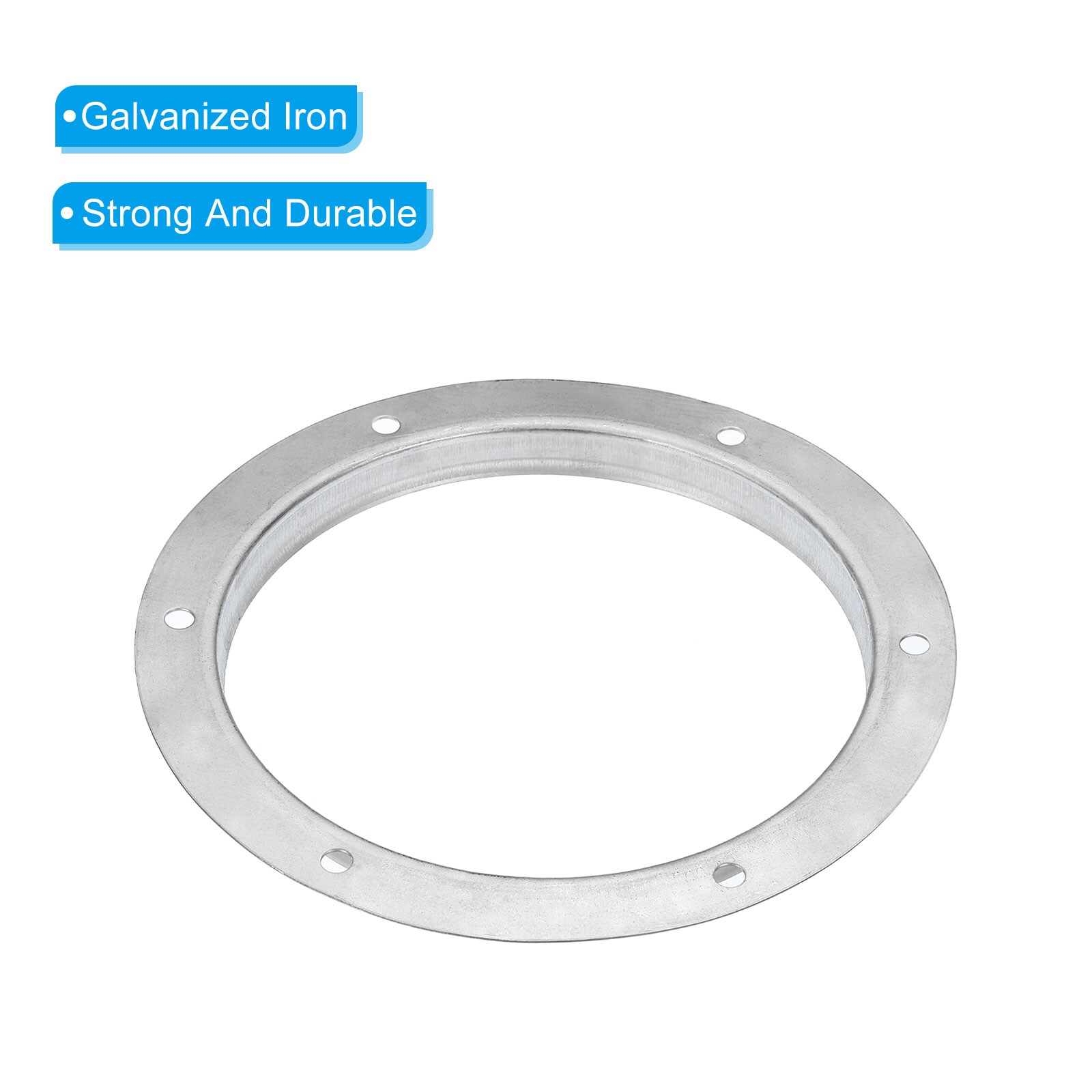PATIKIL 2pcs 8-Inch Duct Connector Flange Metal Straight Pipe Exhaust ...