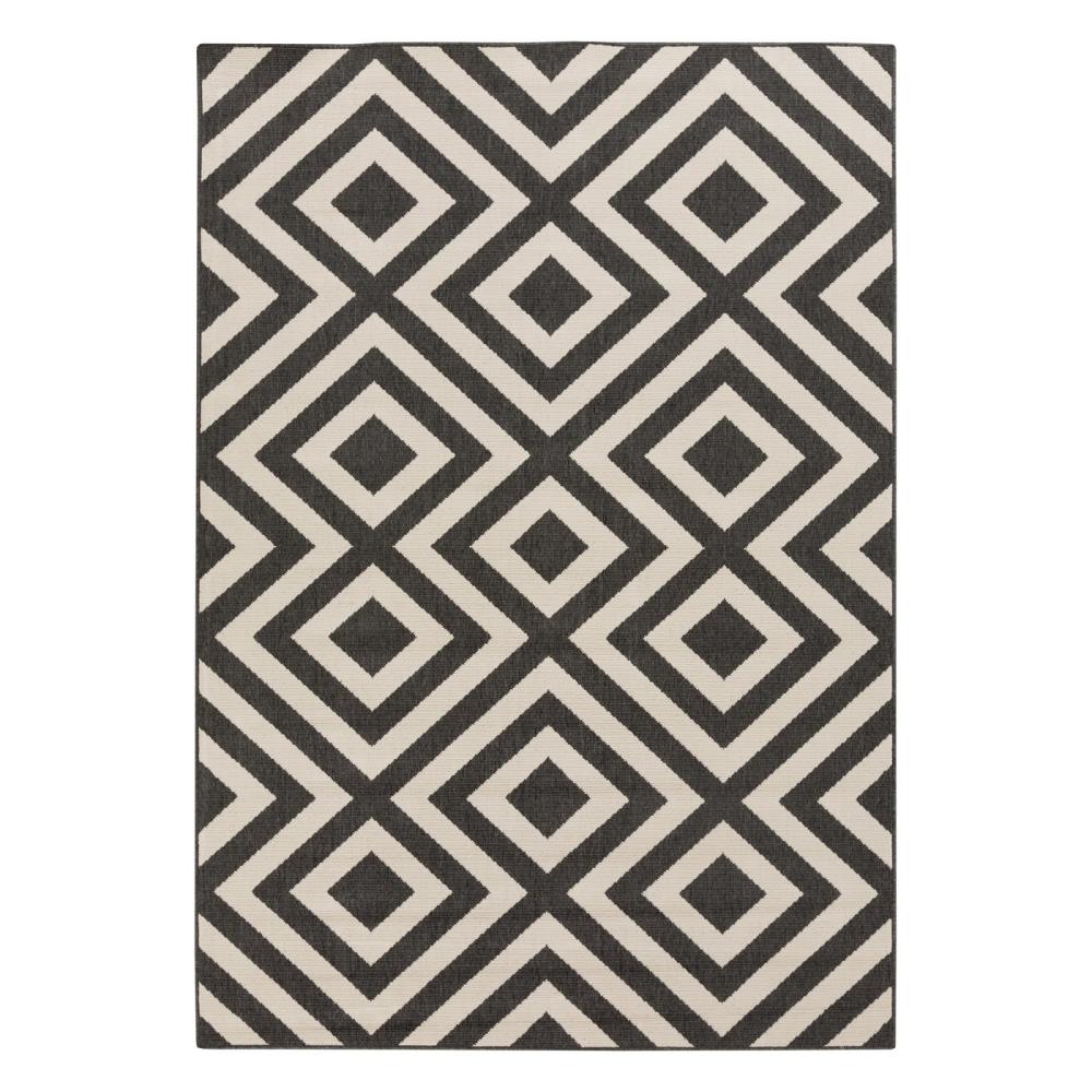 Alfresco 3 X 5 (ft) Black/Cream Geometric Area Rug at Lowes.com
