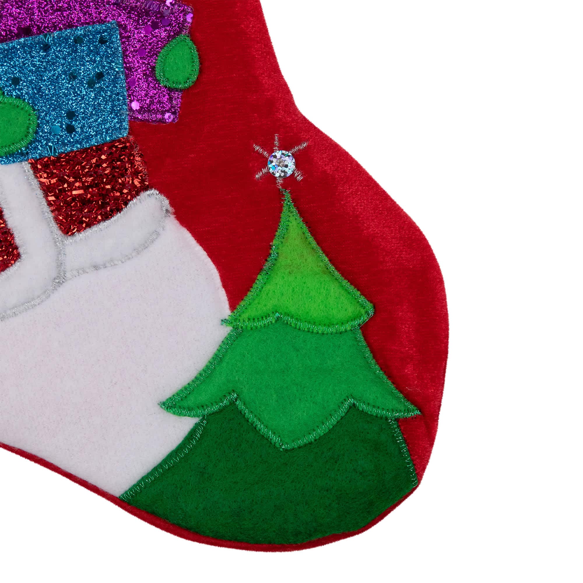Northlight 20.5 inch Red and White Embroidered Snowman with Glitter ...