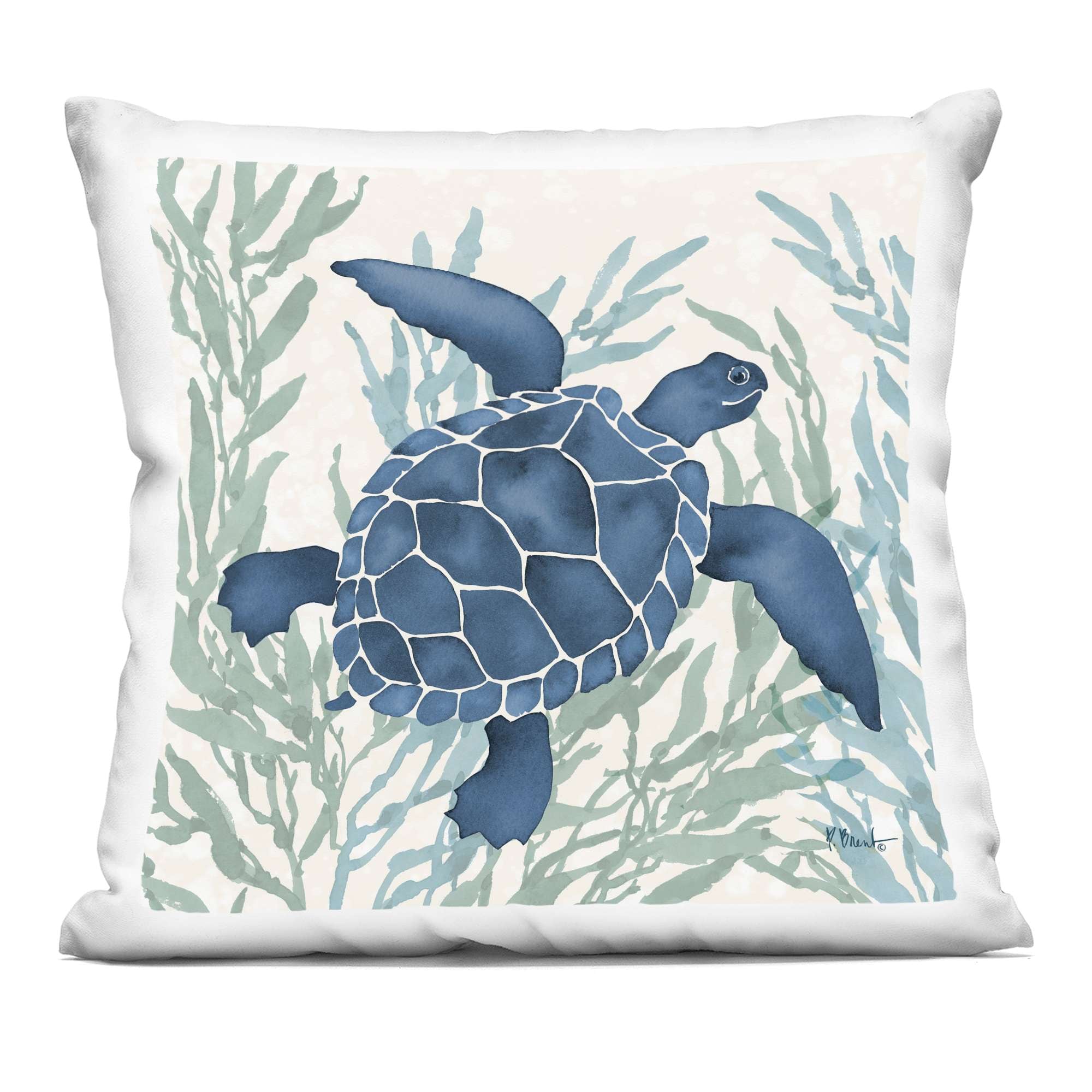Stupell Industries Radiant Sea Life Tortoise Decorative Printed Throw ...