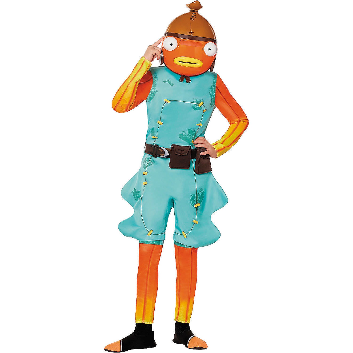 Inspirit Designs Fortnite Kids' Fishstick Halloween Costume Jumpsuit ...