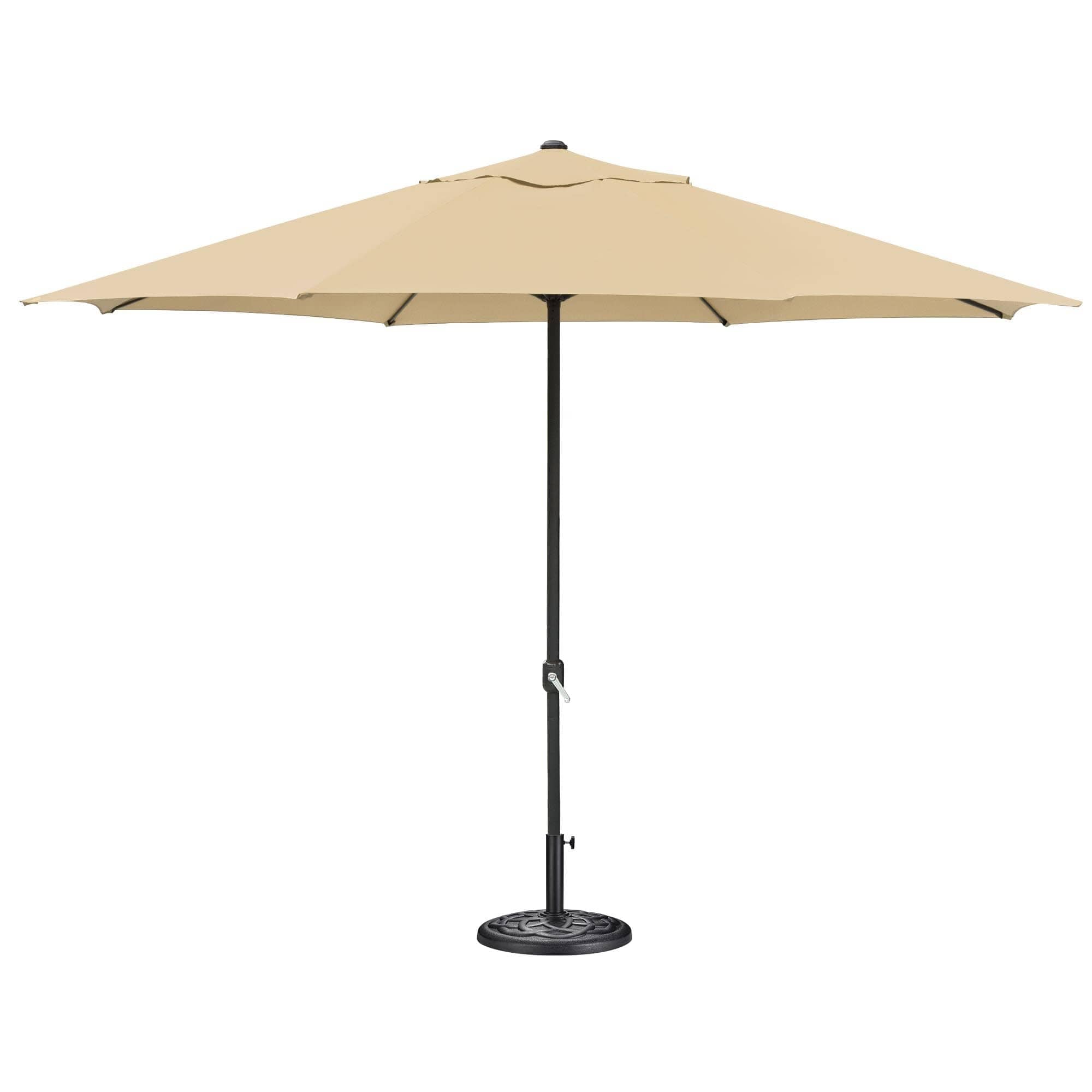 Yescom 13-FT Heavy Duty Outdoor Patio Umbrella with Base Included Crank ...