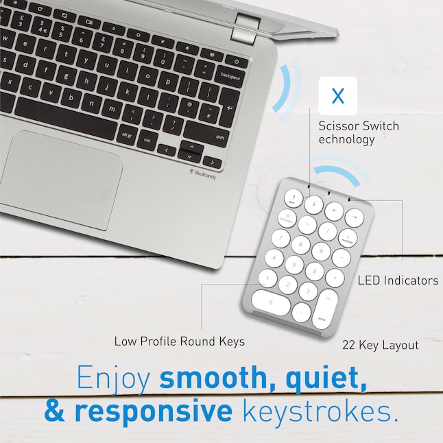 Macally 22 Round Keys Bluetooth Wireless Numeric Keypad For Mac with ... Macally 22 Round Keys Bluetooth Wireless Numeric Keypad For Mac with ...