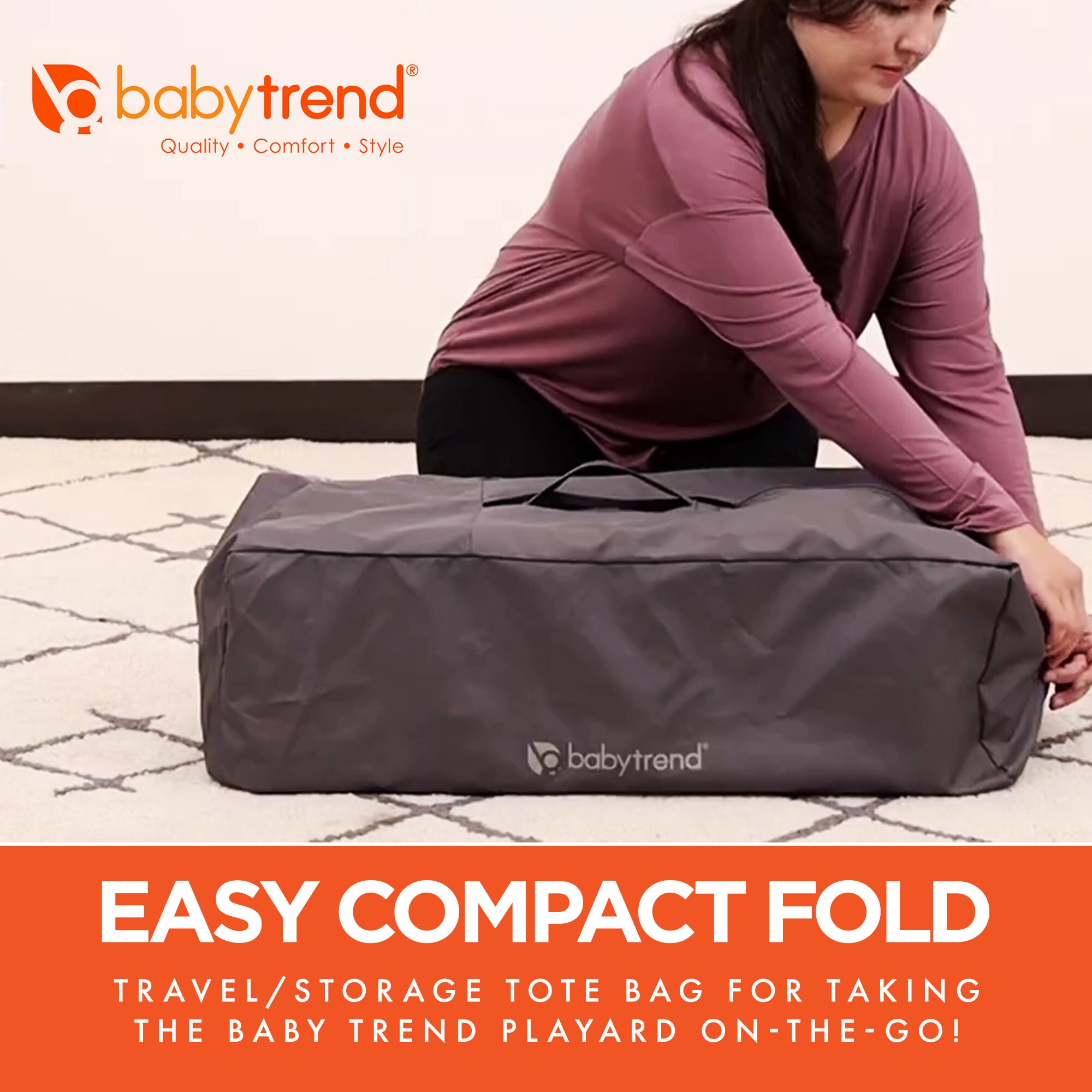 Baby Trend Trend-E Nursery Center Playard Portable Crib with Bassinet ...