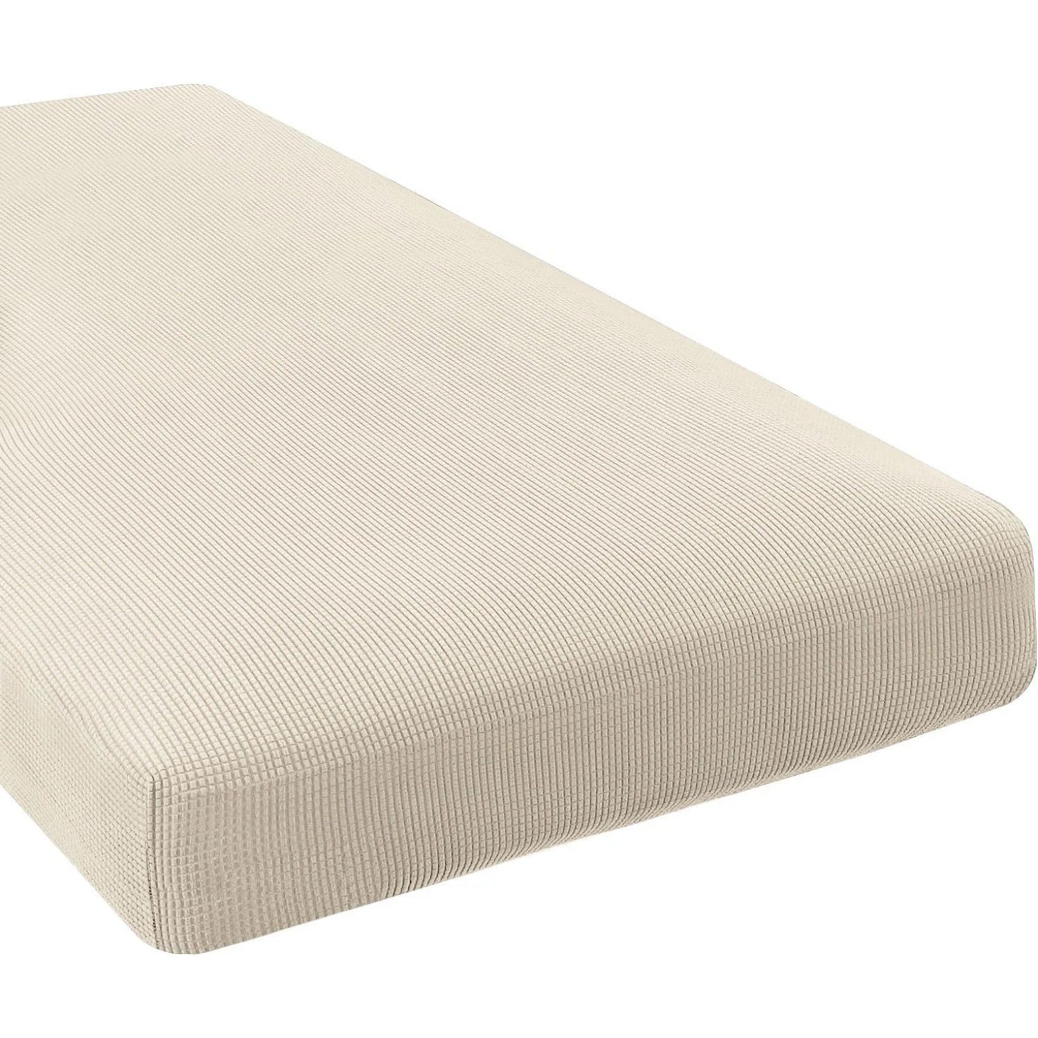 H.Versailtex Super Stretch Individual Seat Cushion Cover Natural 85 ...