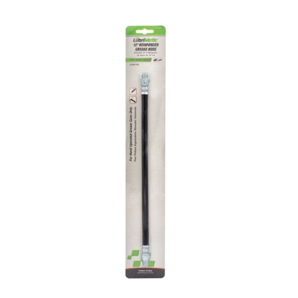 LUBRIMATIC 12 in Straight Grease Gun Whip Hose 1/8 in NPT Steel ...