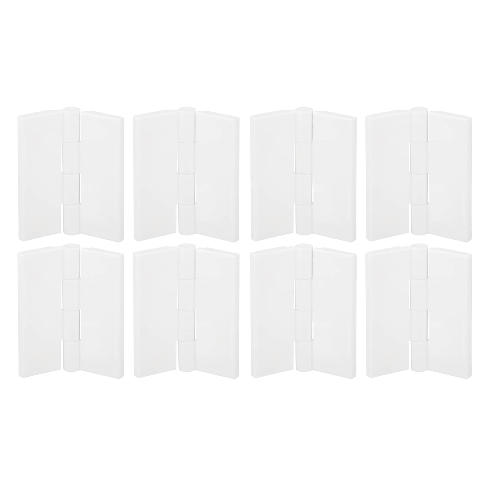 Unique Bargains 8Pcs Acrylic Hinges 1.8 x 1.5 Inch Mini Hardware ...