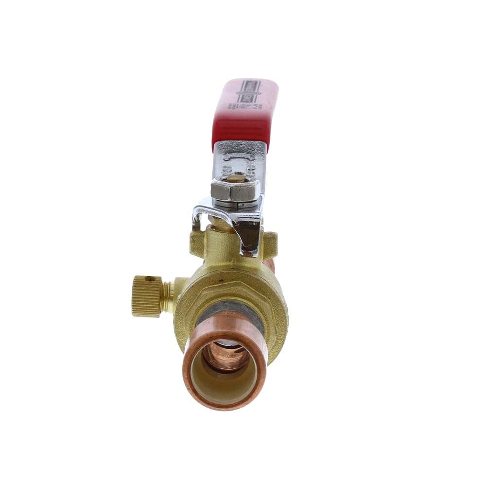 Jones Stephens B67256 12 Inch Full Port Brass Ball Valve with Drain ...