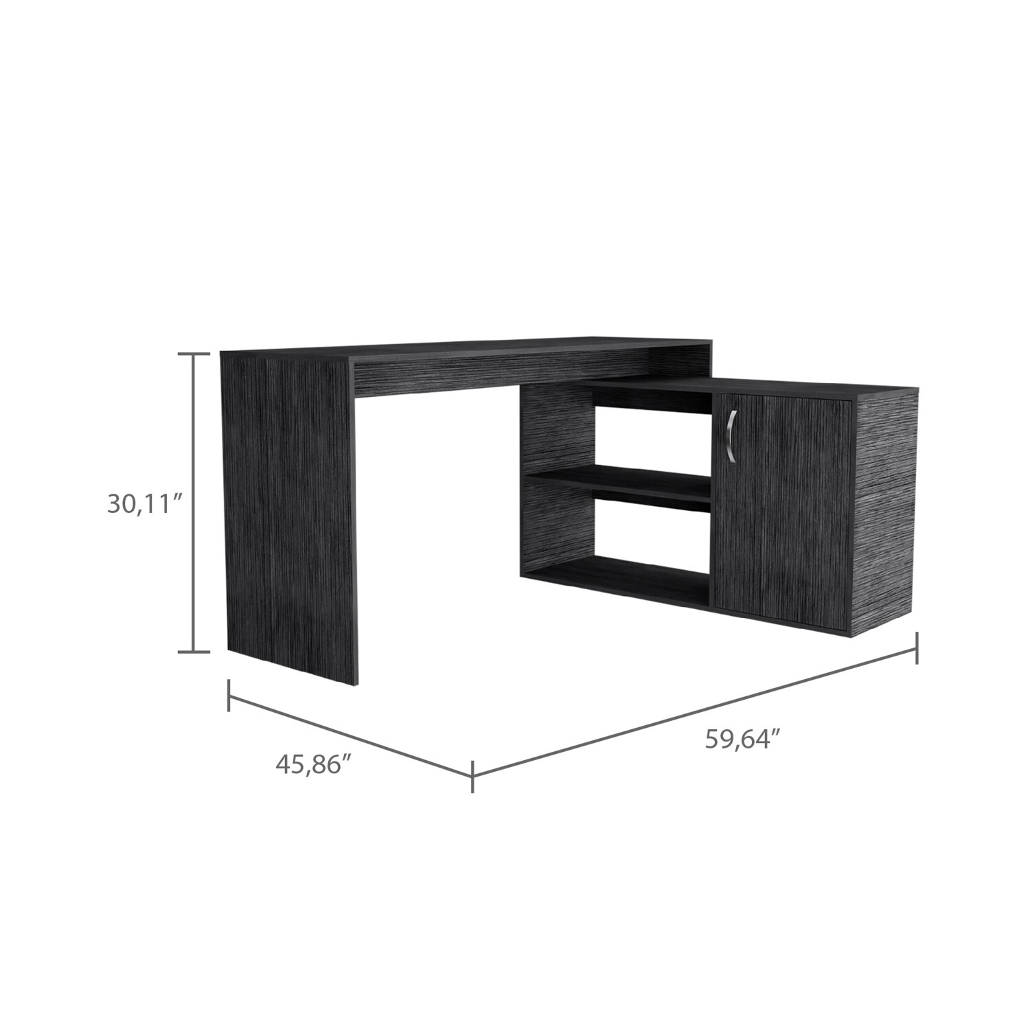 Streamdale Furniture Streamdale Lyncliff 1-Drawer 2-Shelf L-Shaped ...