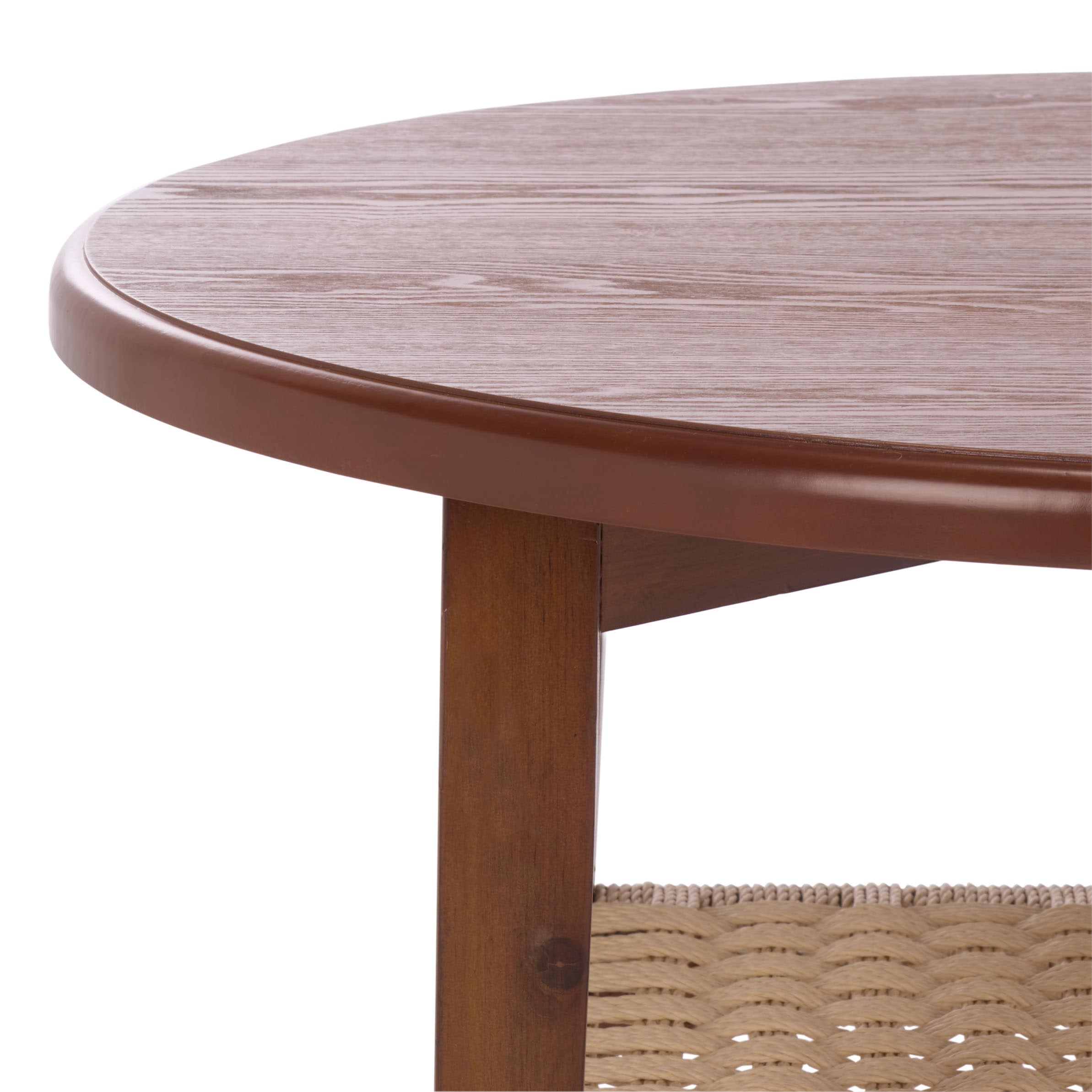 Safavieh Country Round Wood Nc Painting Ash 32-in W x 19-in H Coffee ...