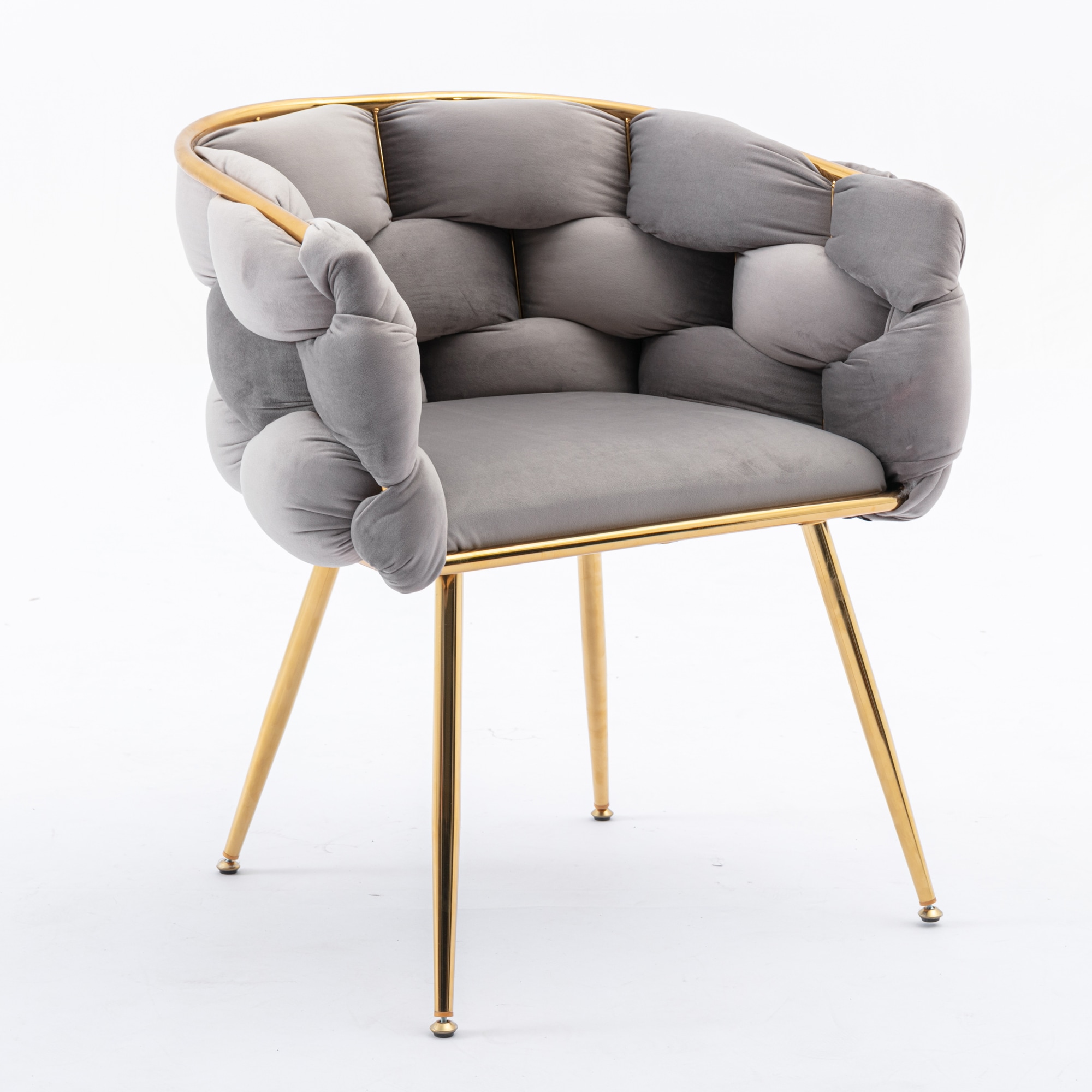 LOVMOR Luxury modern simple leisure velvet single sofa chair bedroom ...