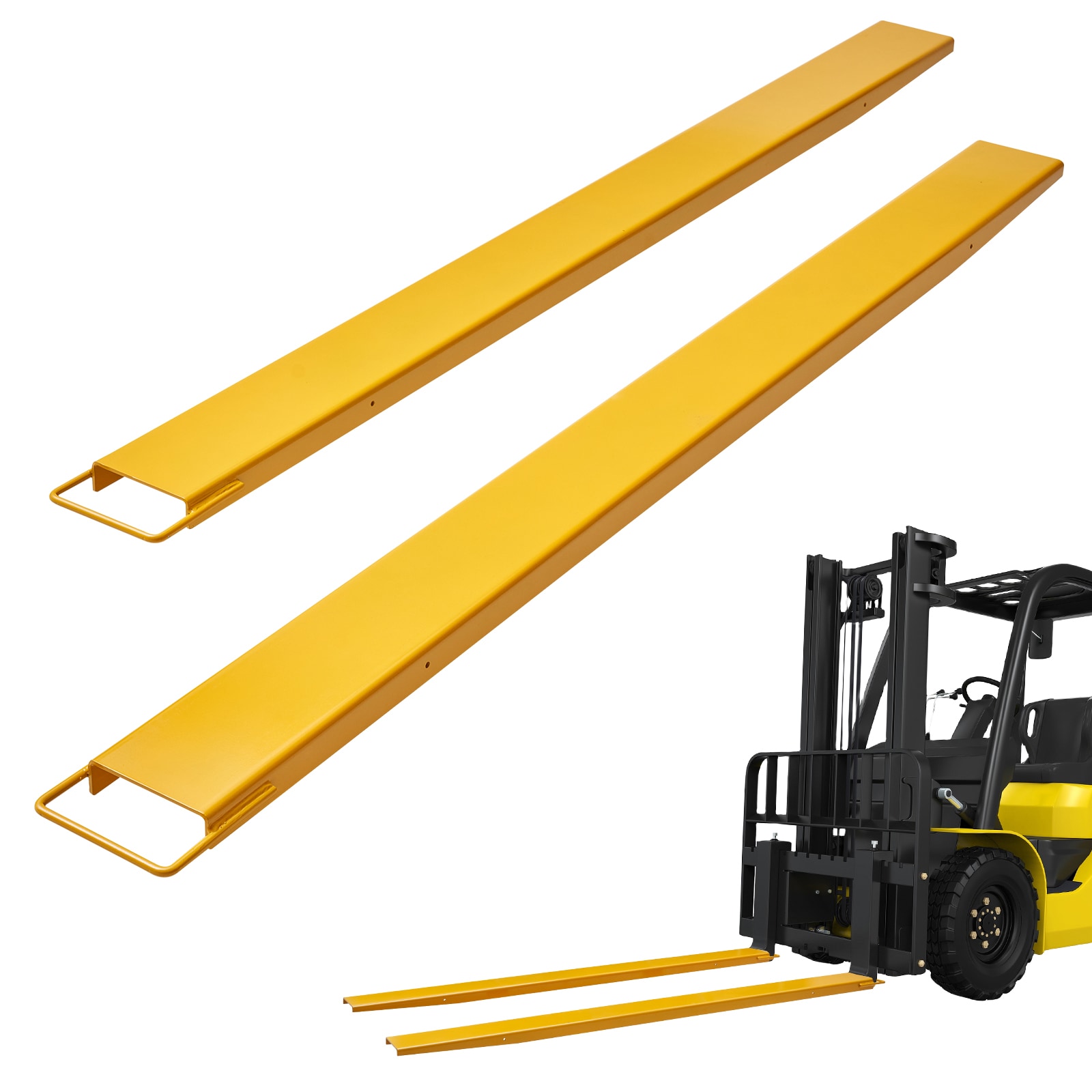 VEVOR Pallet Fork Extensions 96in Length 5.5in Width Heavy Duty Carbon ...