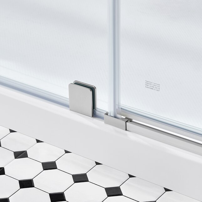 Ove Decors Niko 34 In To 36 In W X 73 9 In H Frameless Hinged Satin