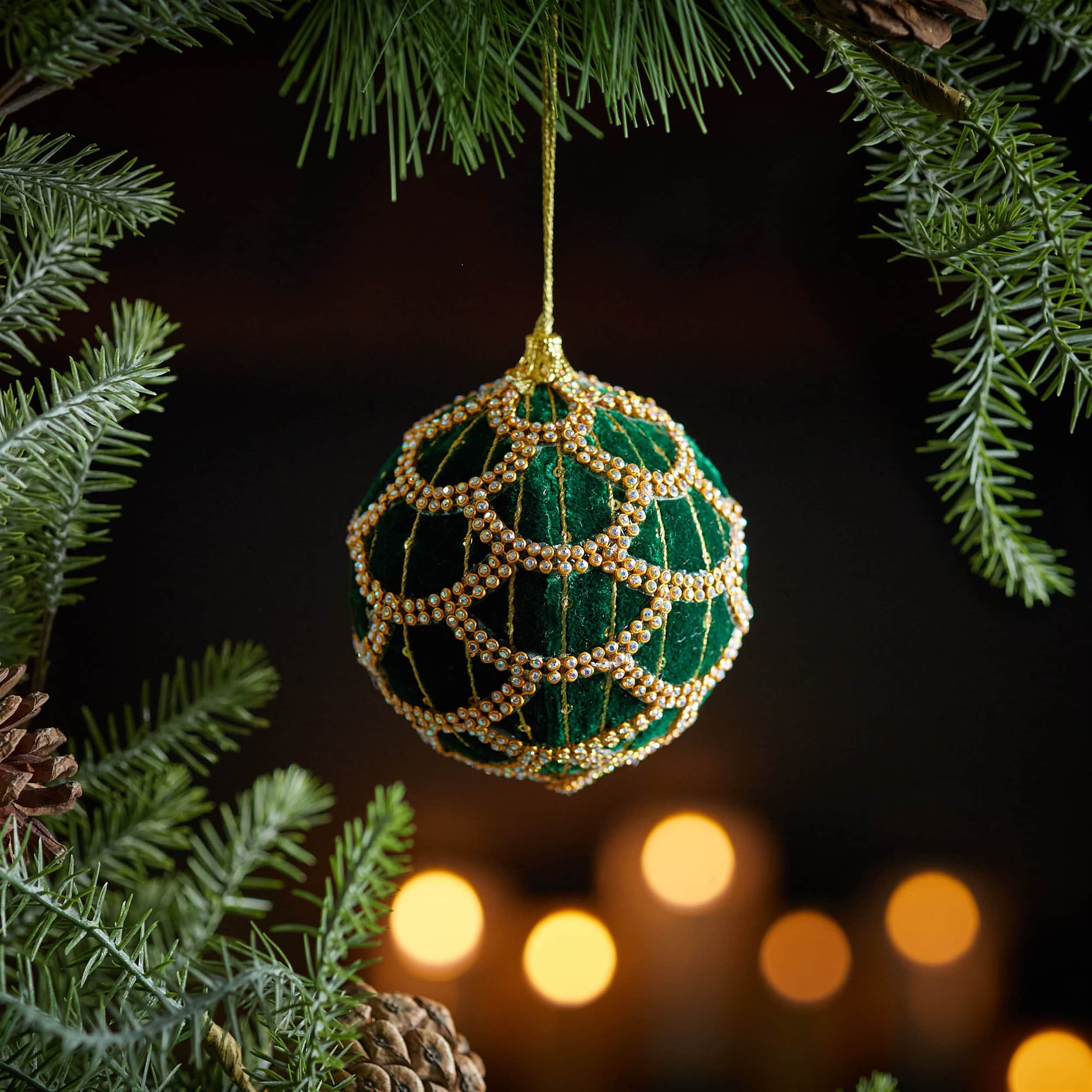Melrose International Ribbed Red Glass Ball Ornaments – Set of 4 in the ...