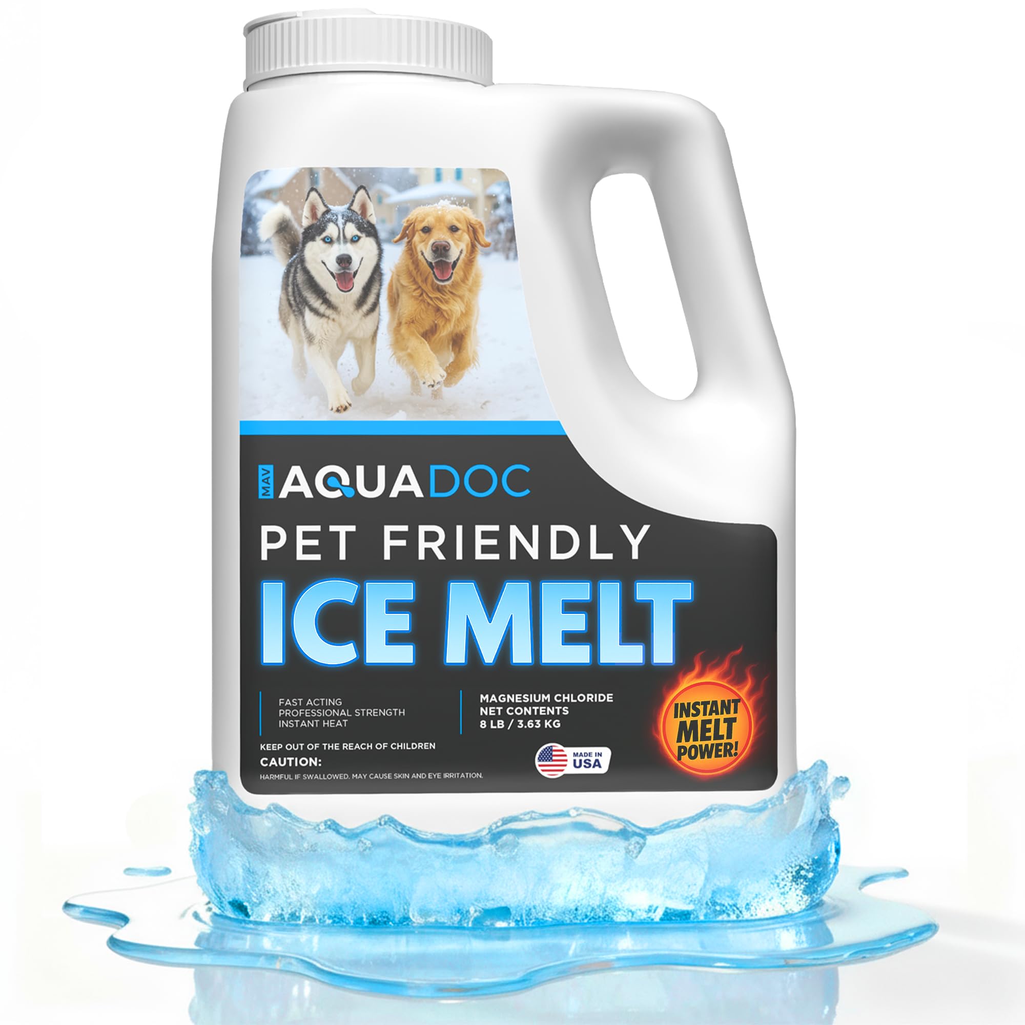 MAV AquaDoc AquaDoc Pet Safe Ice Melt 8lb Magnesium Chloride Ice Melt ...