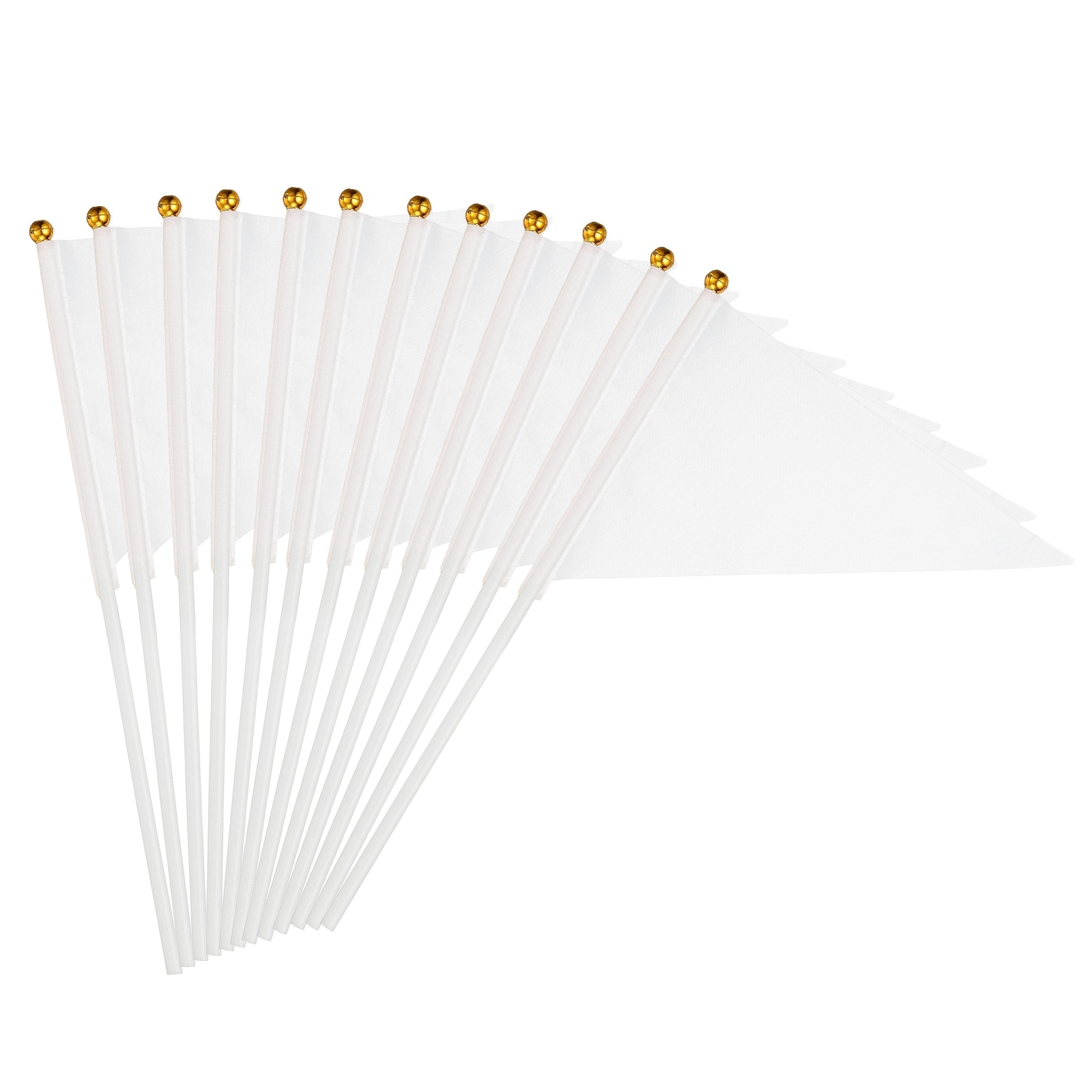 PATIKIL 8x3 Inch Mini Pennant Flags 12Pcs Small Handheld Blank Solid ...