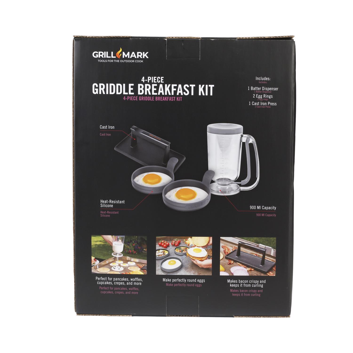 Grill Mark Cast Iron 4-Piece Breakfast Kit in the Grill Cookware ...