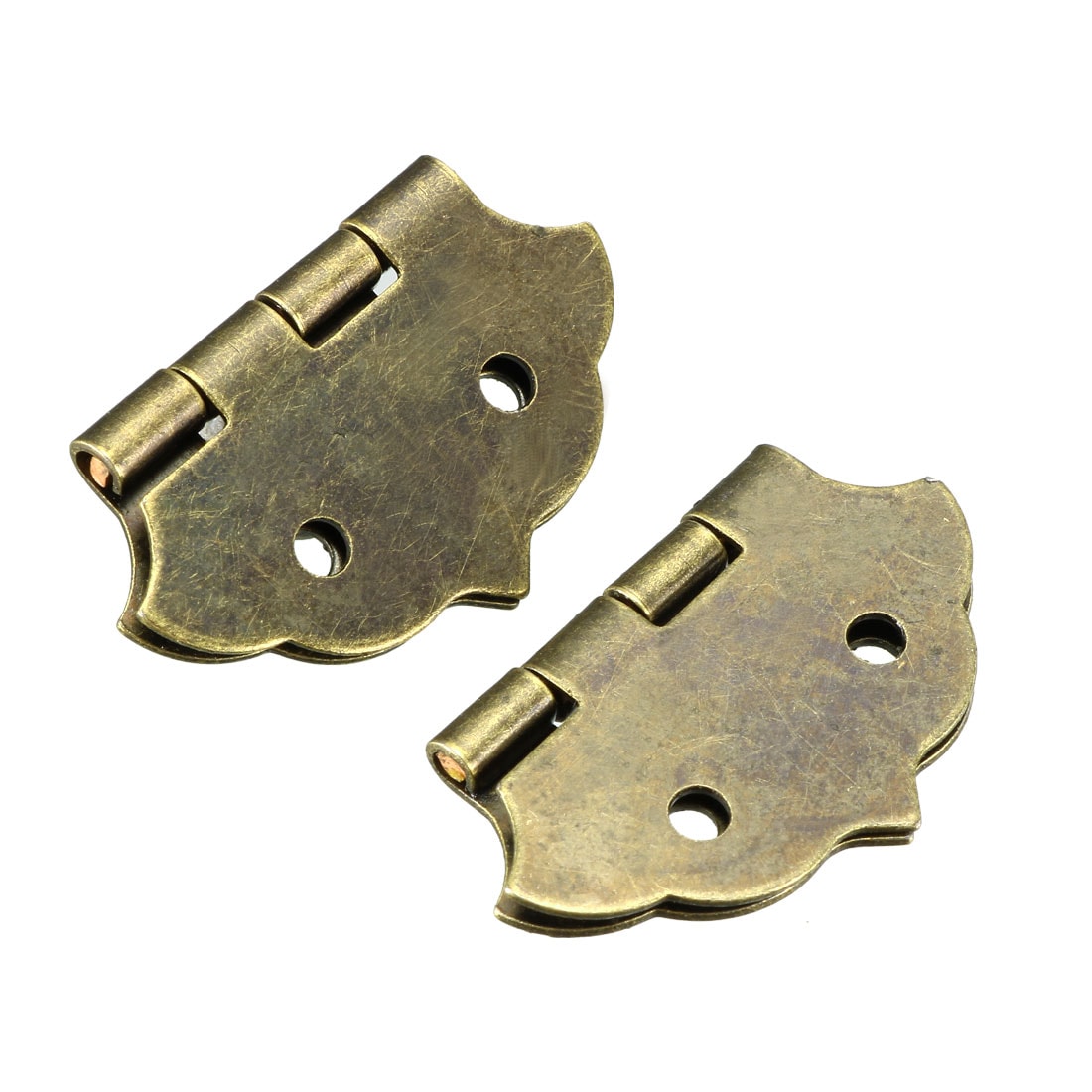 Unique Bargains 1.12inch Antique Bronze Hinges Retro Mini Hinge ...