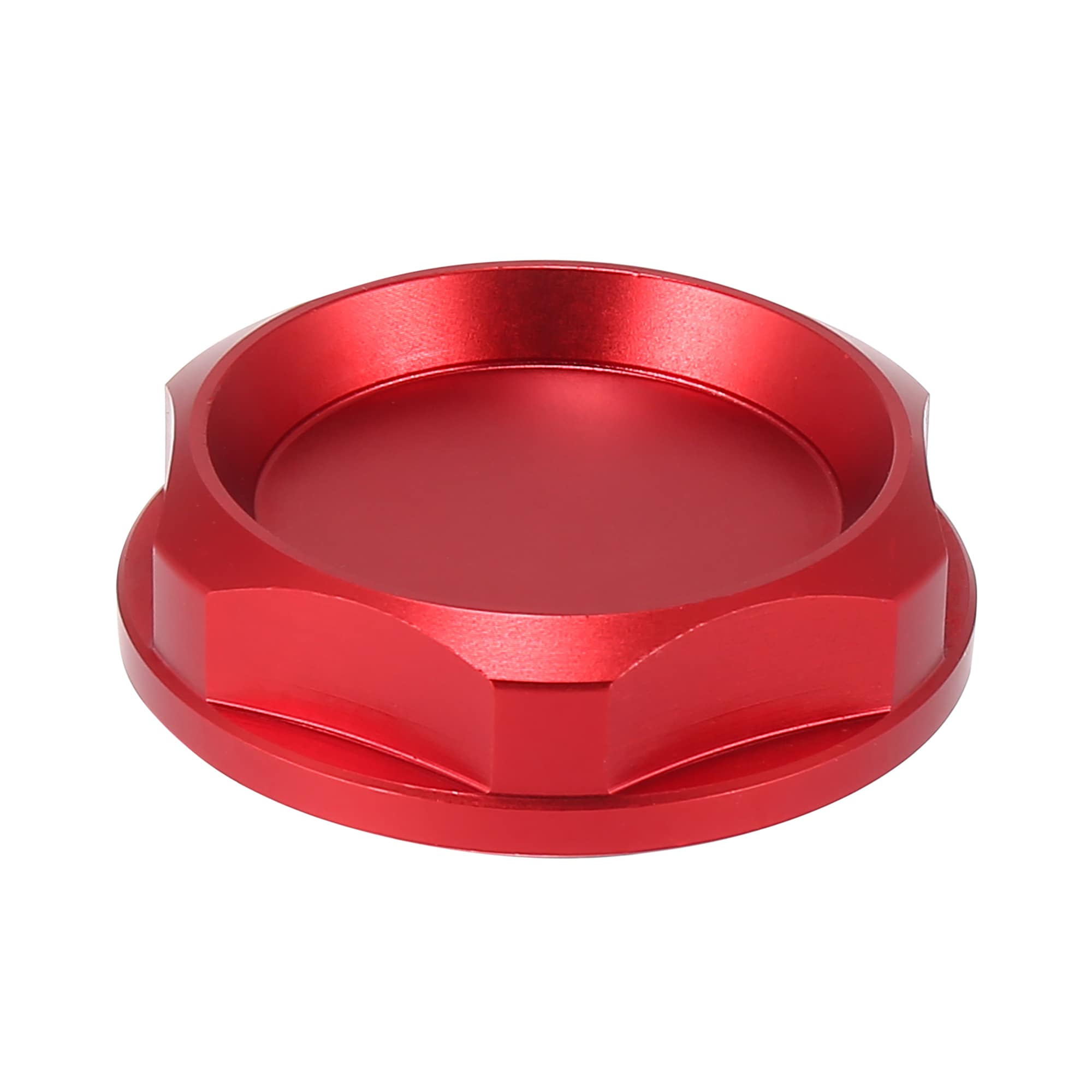Unique Bargains Red Aluminum Alloy Gas Engine Oil Filler Cap Plug Cover ...