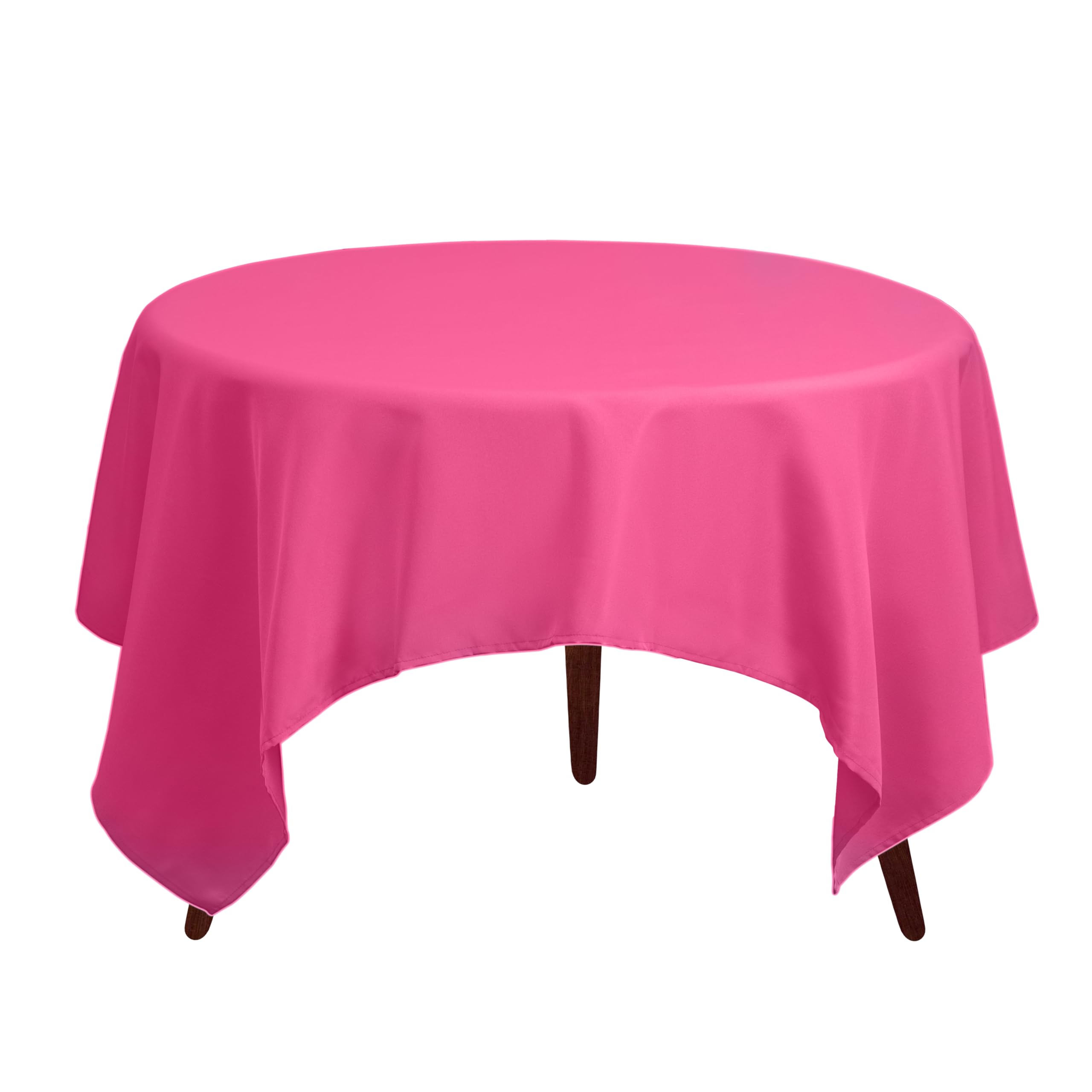 Gee Di Moda Square Tablecloth - 70 x 70 Inch Fuchsia Square Table Cloth ...