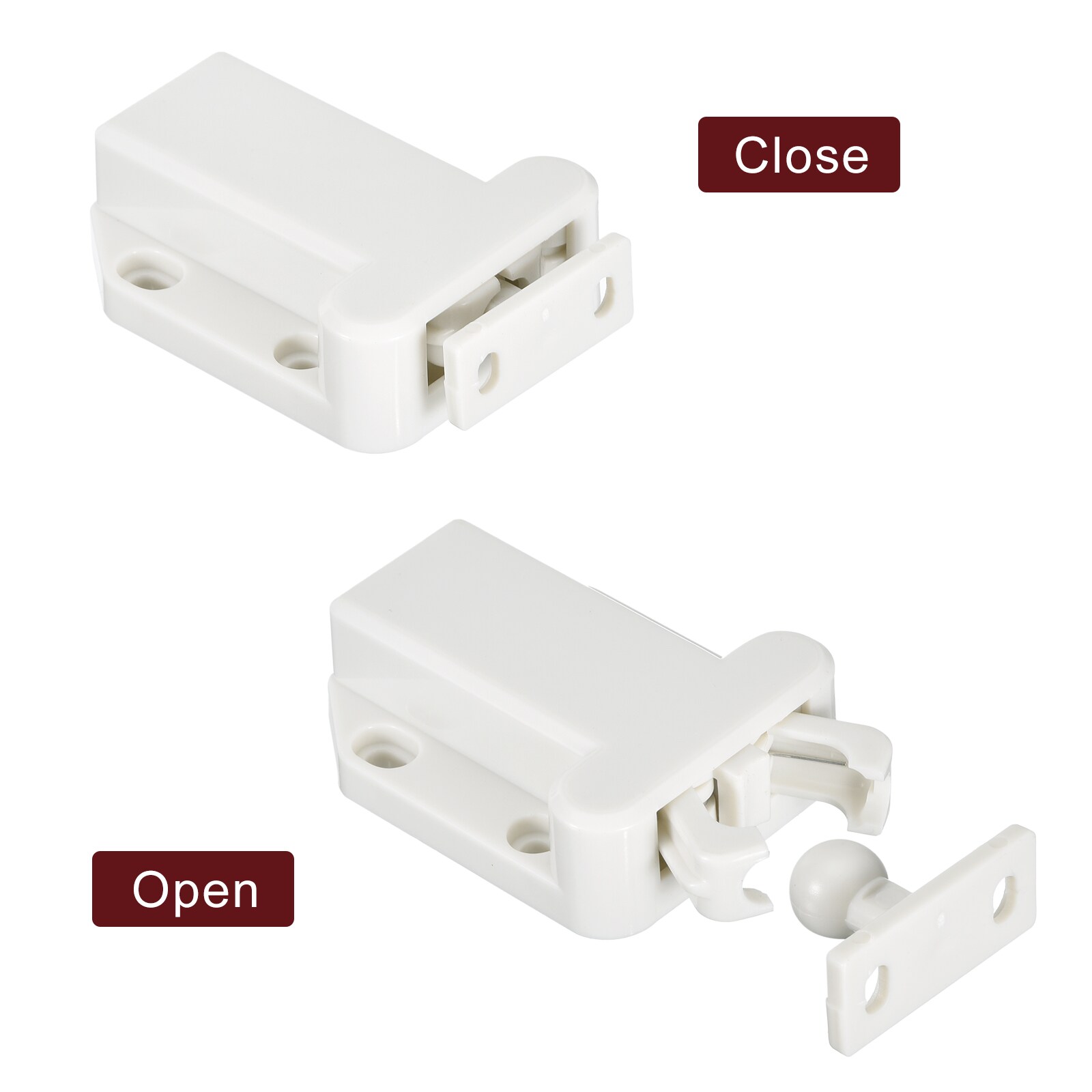 Unique Bargains 2pcs Push Latch Touch Latch Push to Open Door Latch ...