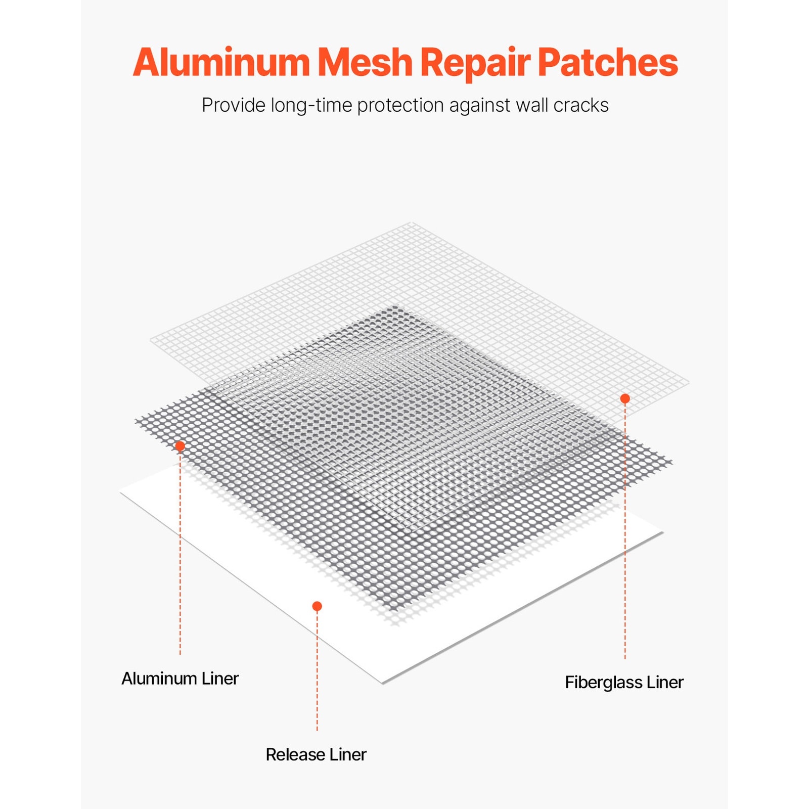 GIVIMO Drywall Repair Kit - 16-Pc Aluminum Wall Patch Kit - 4-in - 6-in ...