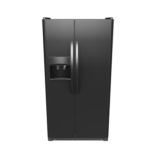 Frigidaire 25.5-cu ft Side-by-Side Refrigerator with Ice Maker Black ...