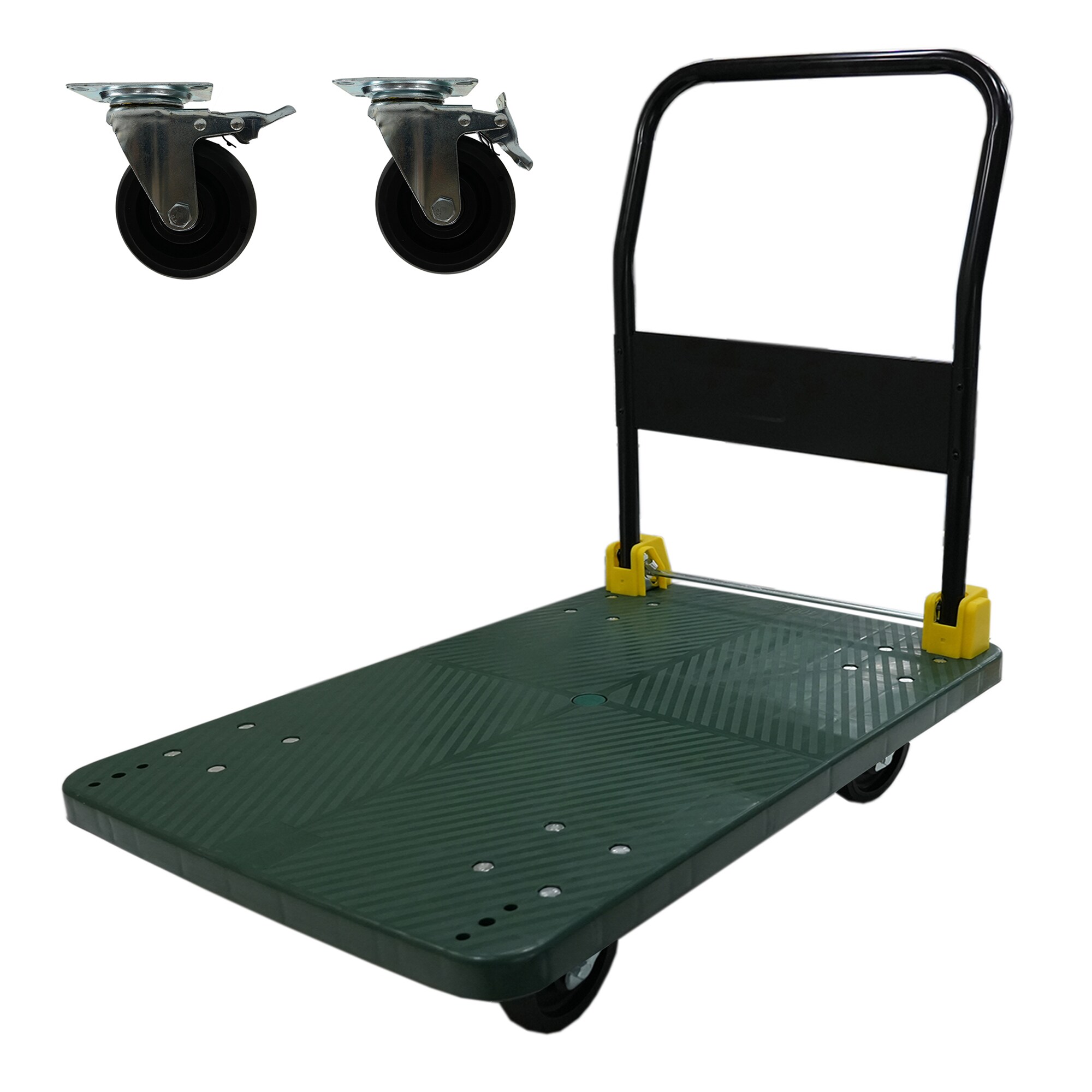 Dexmalle 880 lbs Weight Capacity Foldable Platform Push Hand Truck Cart ...