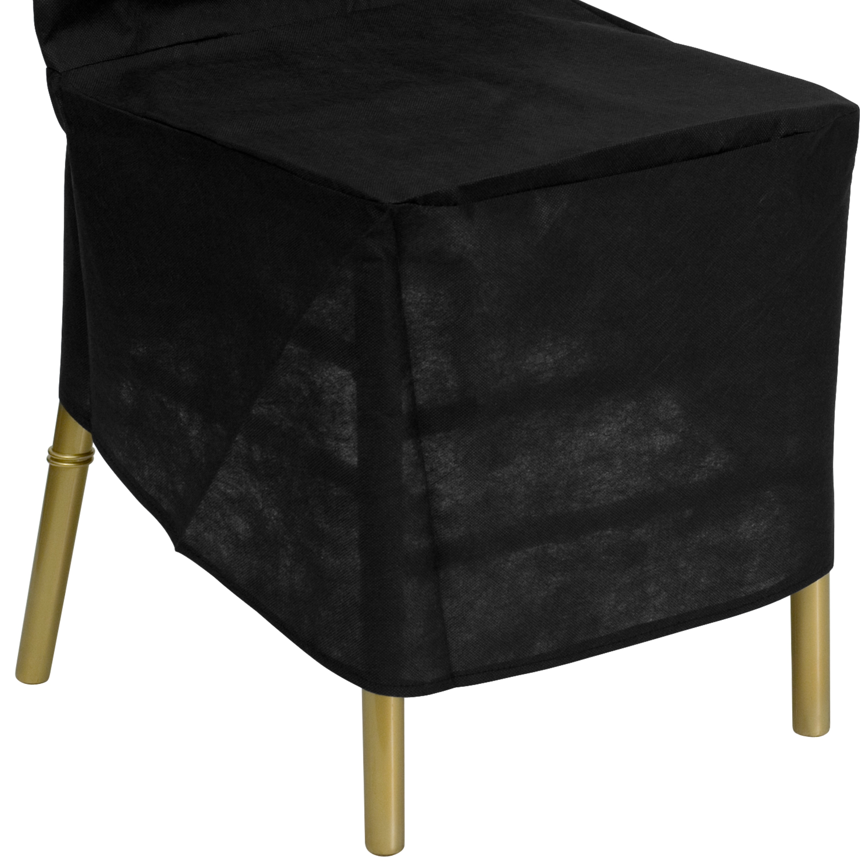 Flash Furniture Bella 250 Pack Black Fabric Chiavari Chair Storage ...