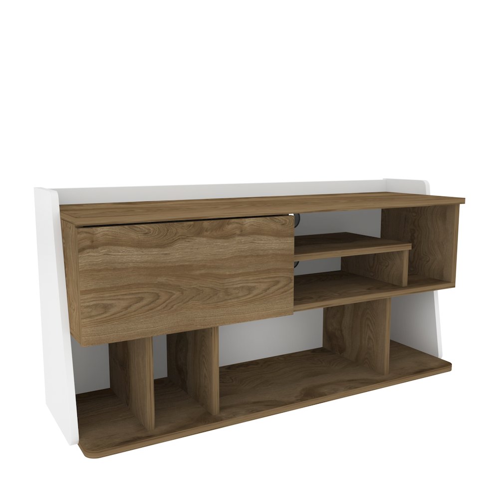 Decorotika Raca Tv Stand Oud Oak White in the TV Stands department at ...