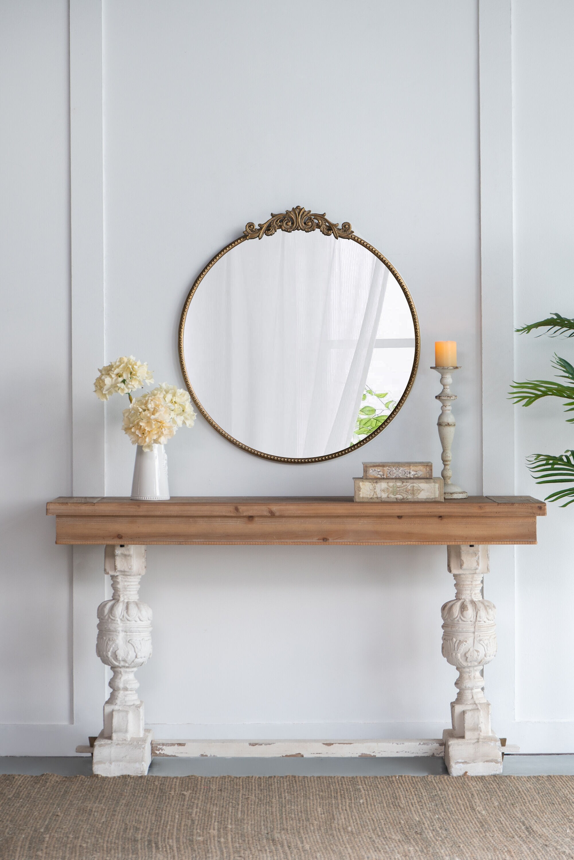 Blisstyle PREMIUM 30-in x 32-in Polished Round Fog Free Bathroom Vanity ...