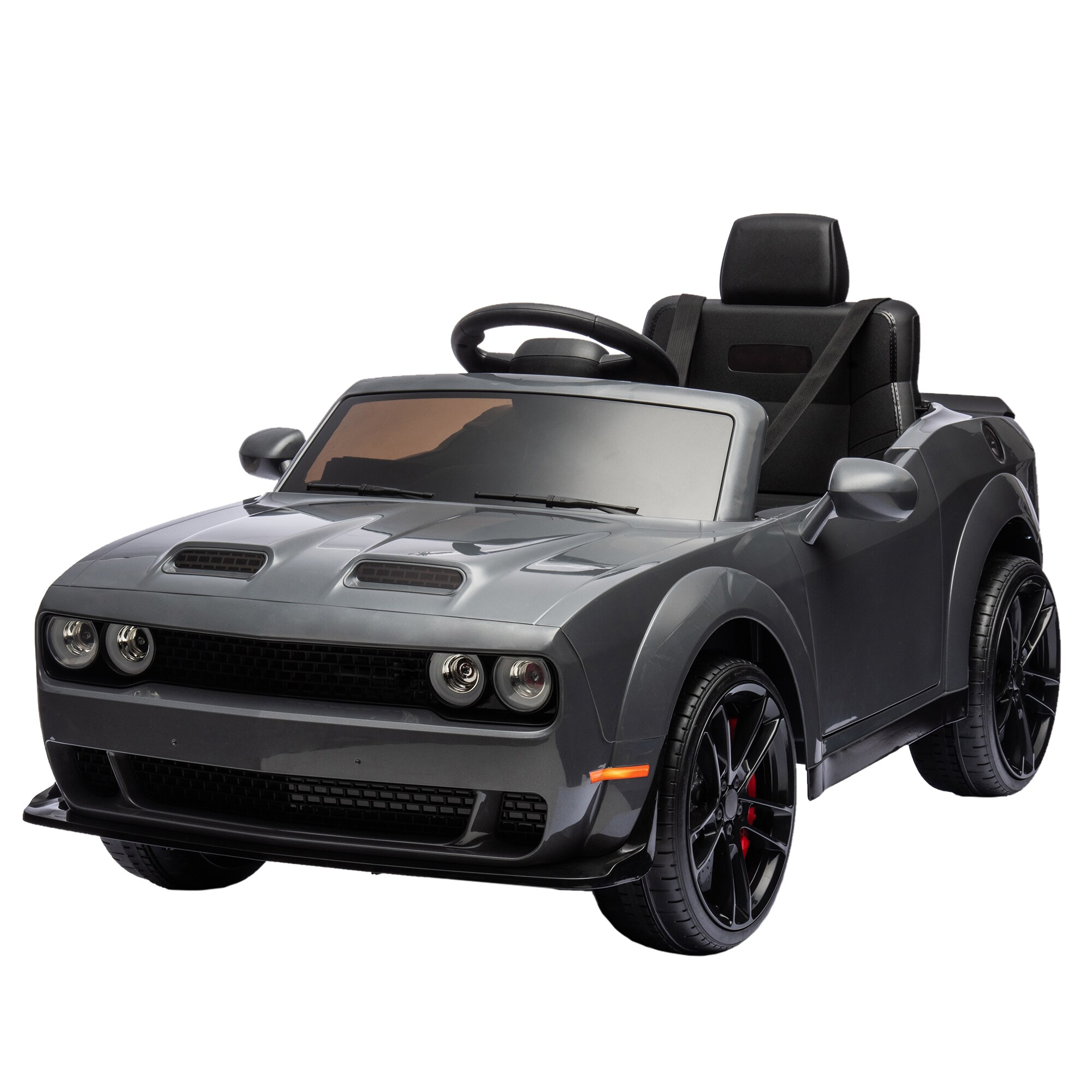 GAOMON 12V Licensed Dodge Challenger Kids Ride-On Car - Electric ...