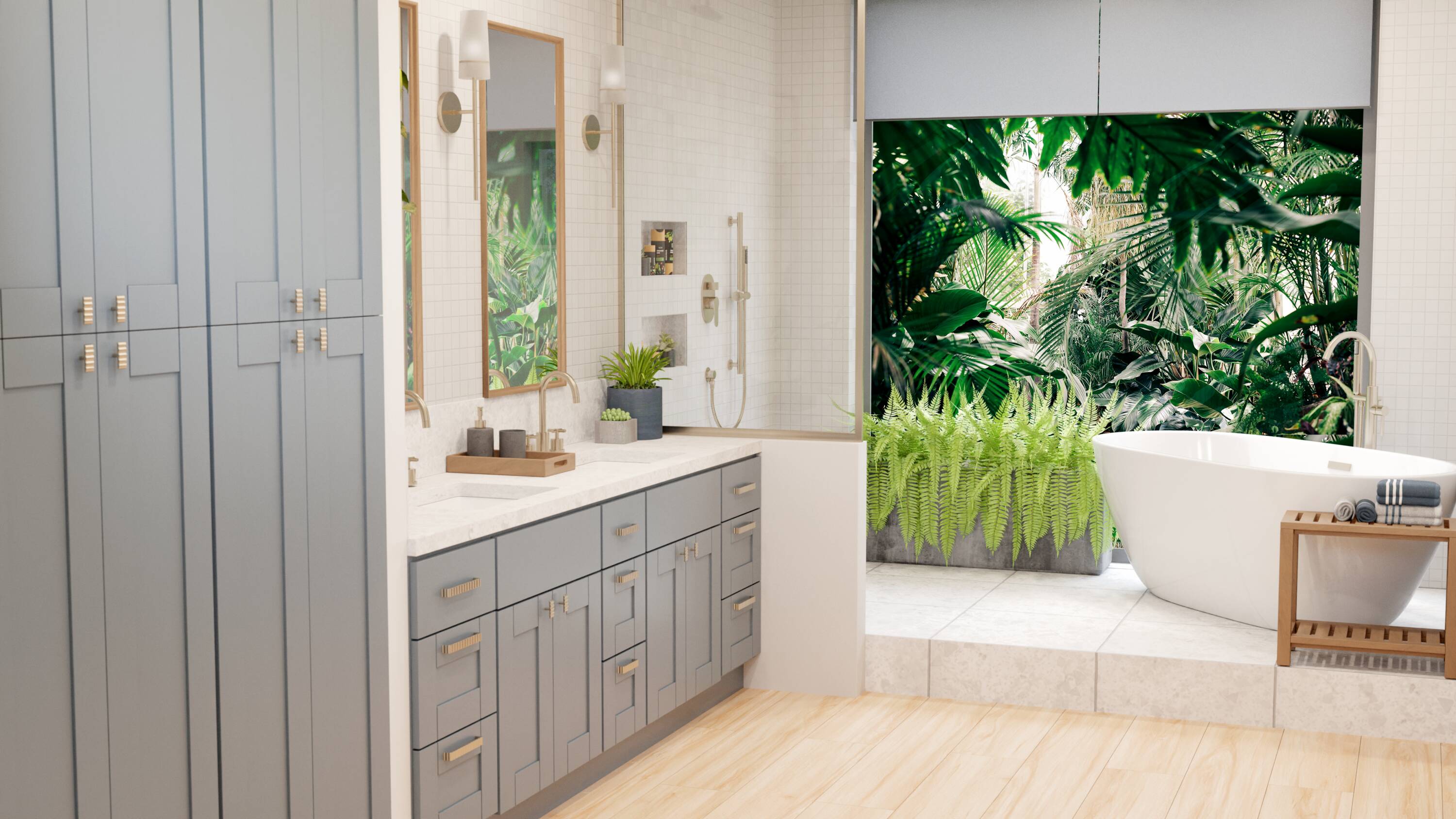 Arcade Green 33-in Coastal Gray Bathroom Vanity Base Cabinet without ...