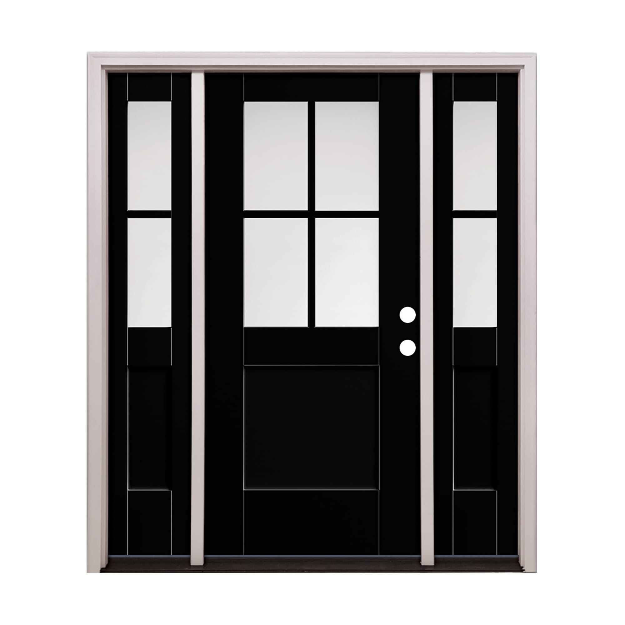 Therma-Tru 64-in x 80-in x 4-9/16-in Fiberglass Right-hand inswing ...