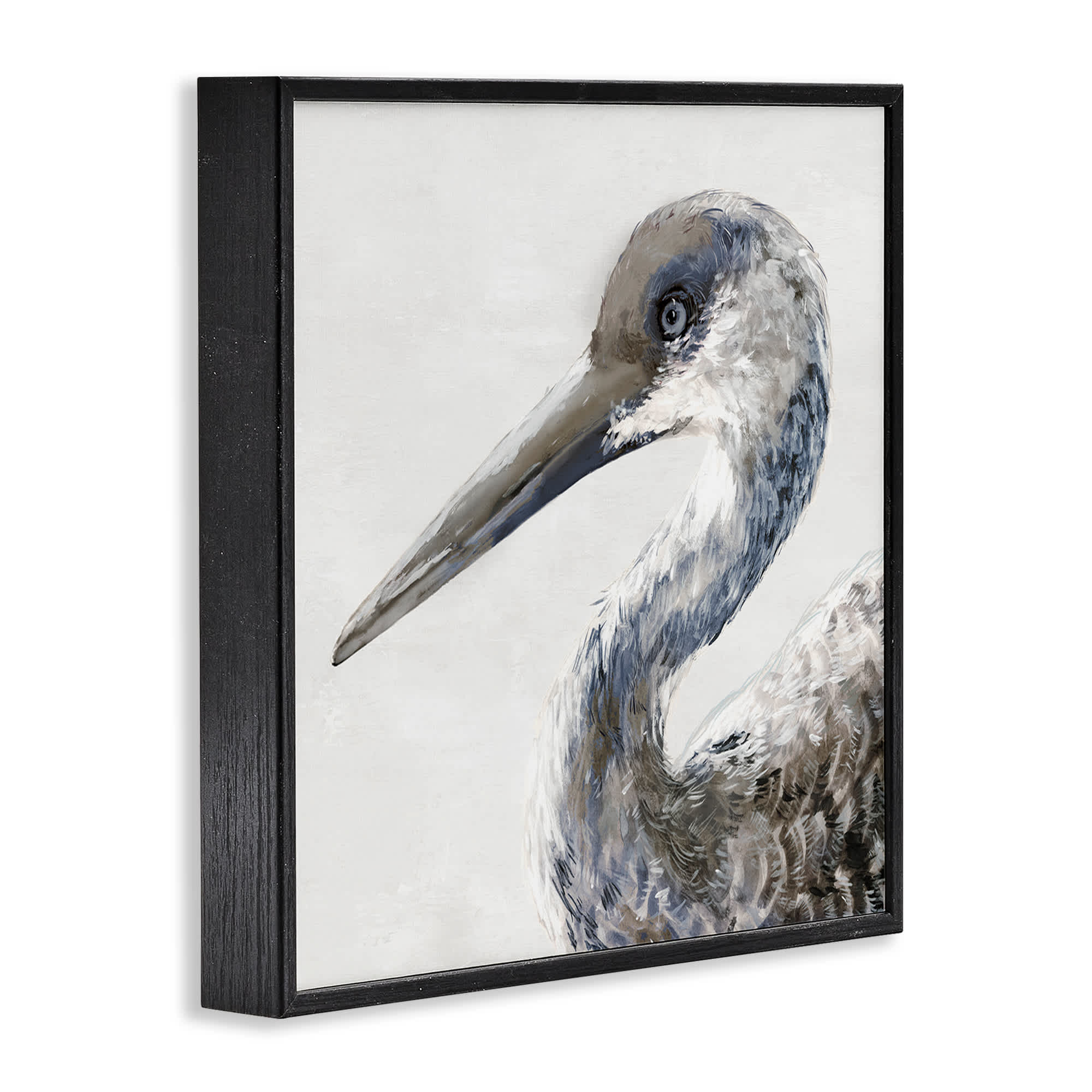 Stupell Industries Sand Crane Portrait Black Framed Giclee Art 12 x 12 ...