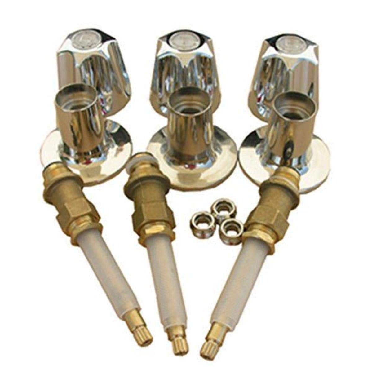 Price Pfister Verve Three-Valve Chrome Trim Set Bathroom & Shower ...