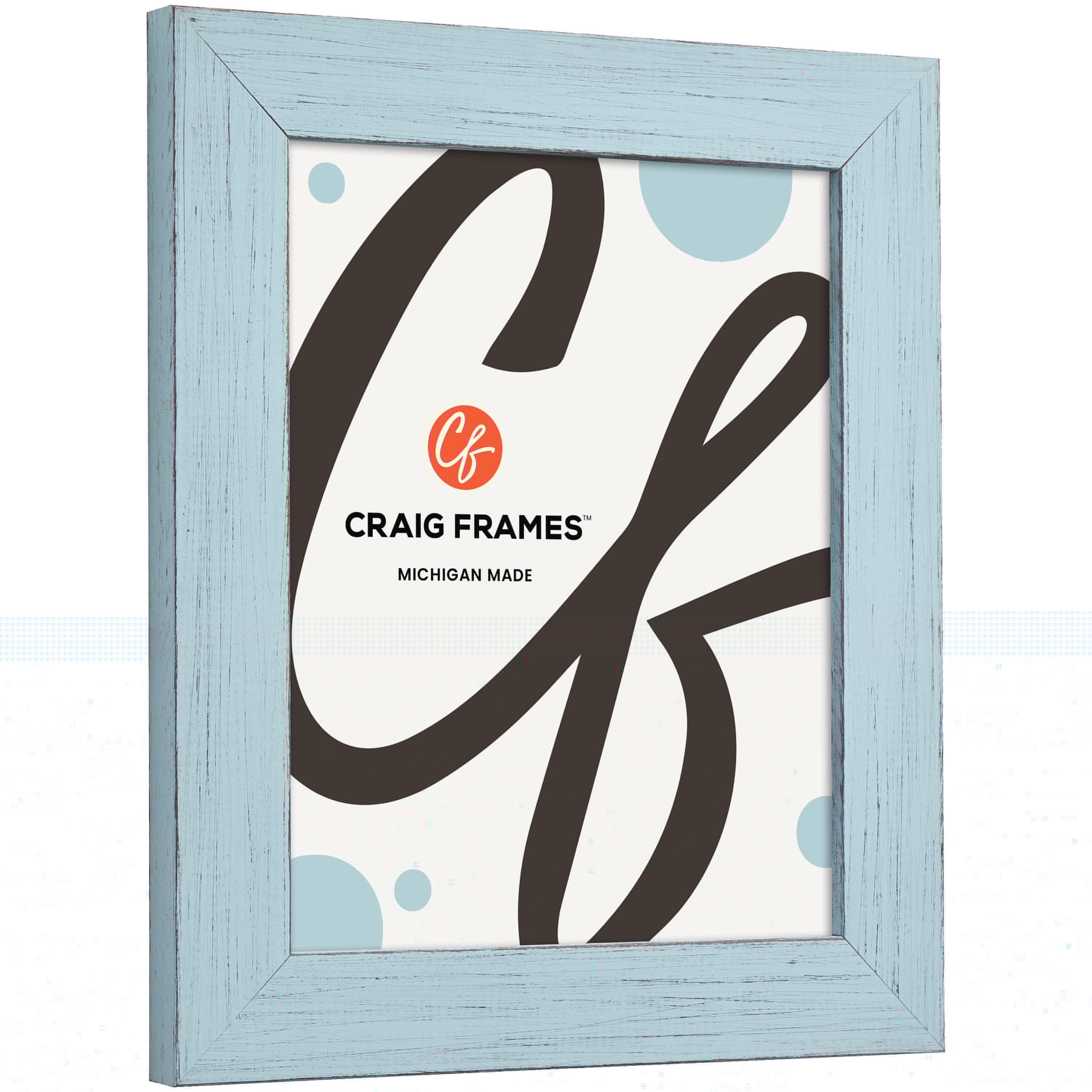 Craig Frames 15x21 Picture Frame Blue Jasper Style B930 1.5 Inch Wood ...