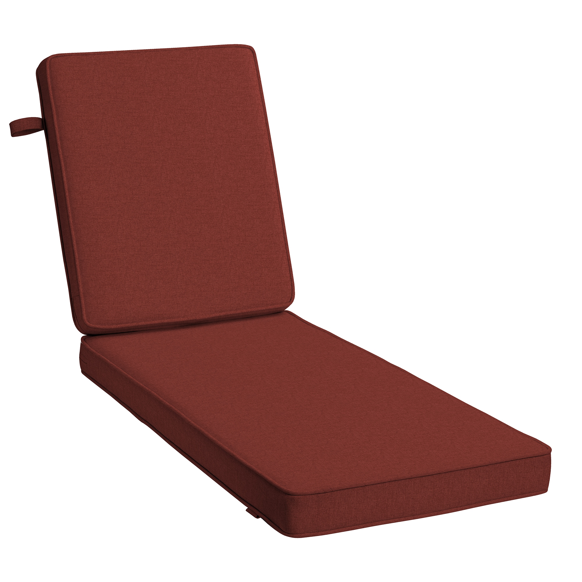 ARDEN 46-in x 21-in Chili Pepper Red Woven Solid Patio chaise lounge ...