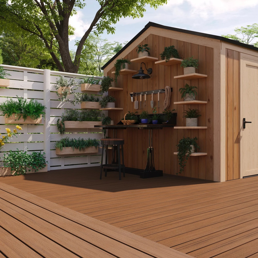 Trex Enhance Naturals 1-in x 6-in x 16-ft Cinnamon Cove Square ...