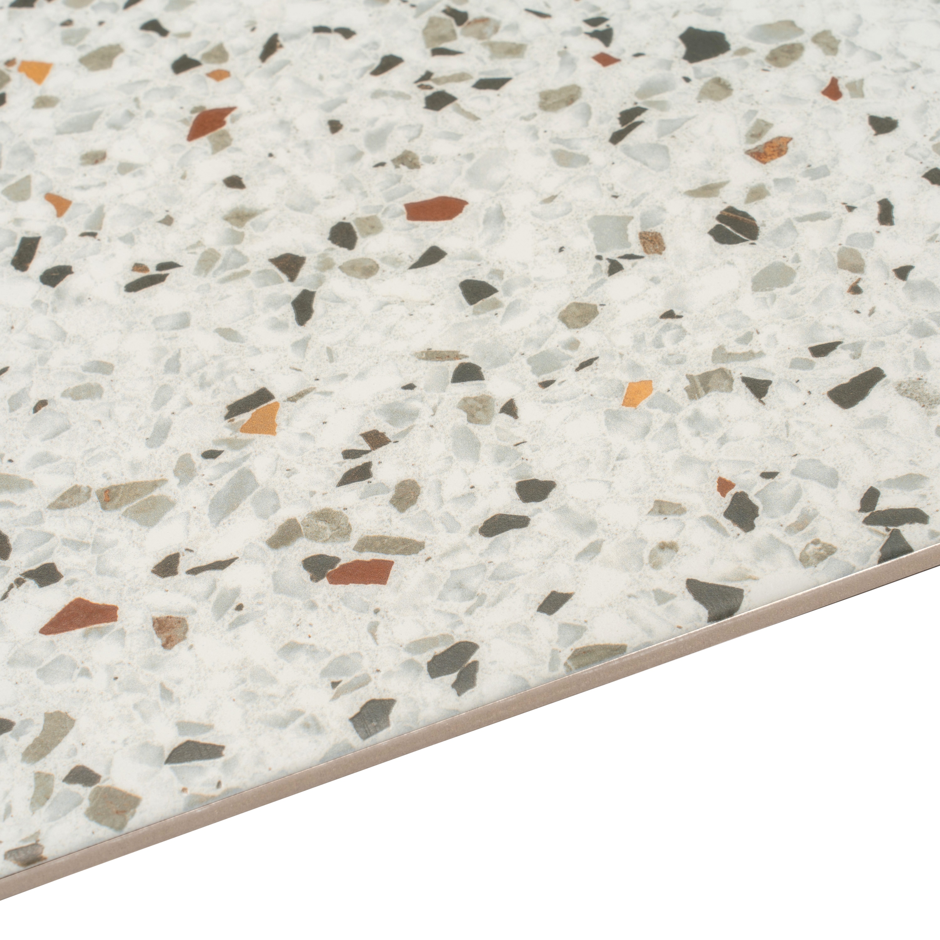 Apollo Tile Terra Mia Bright White with Multi flecks 24-in x 24-in ...
