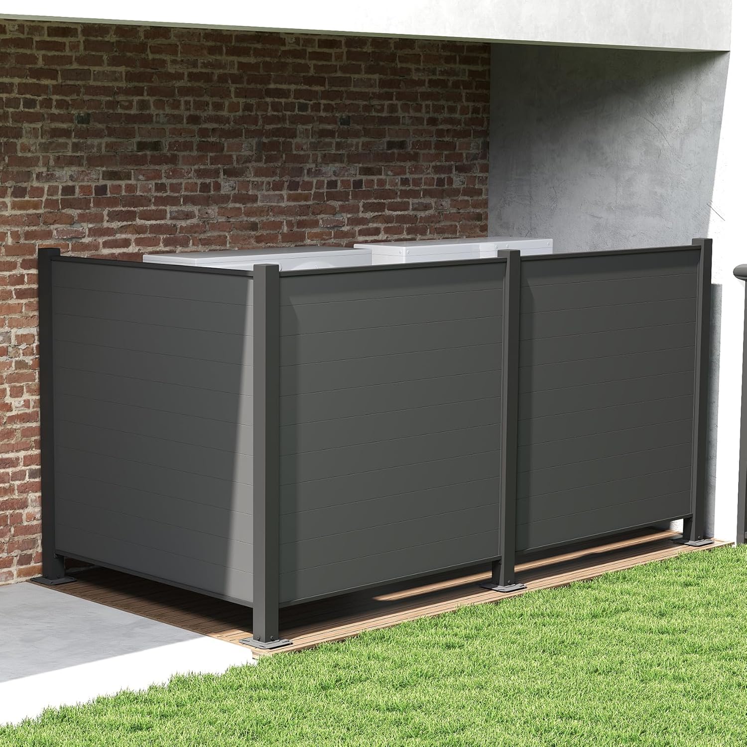 Blisstyle Outdoor Privacy Screens 50 Inch W X 50 Inch H Air Conditioner ...