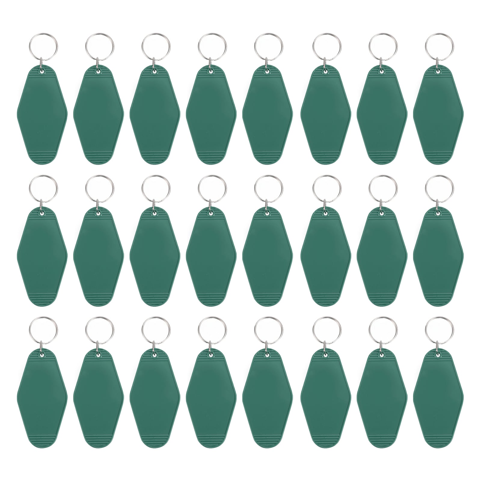 PATIKIL Vintage Motel Keychain 24 Pack Blank Hotel Keychains Rhombus ...