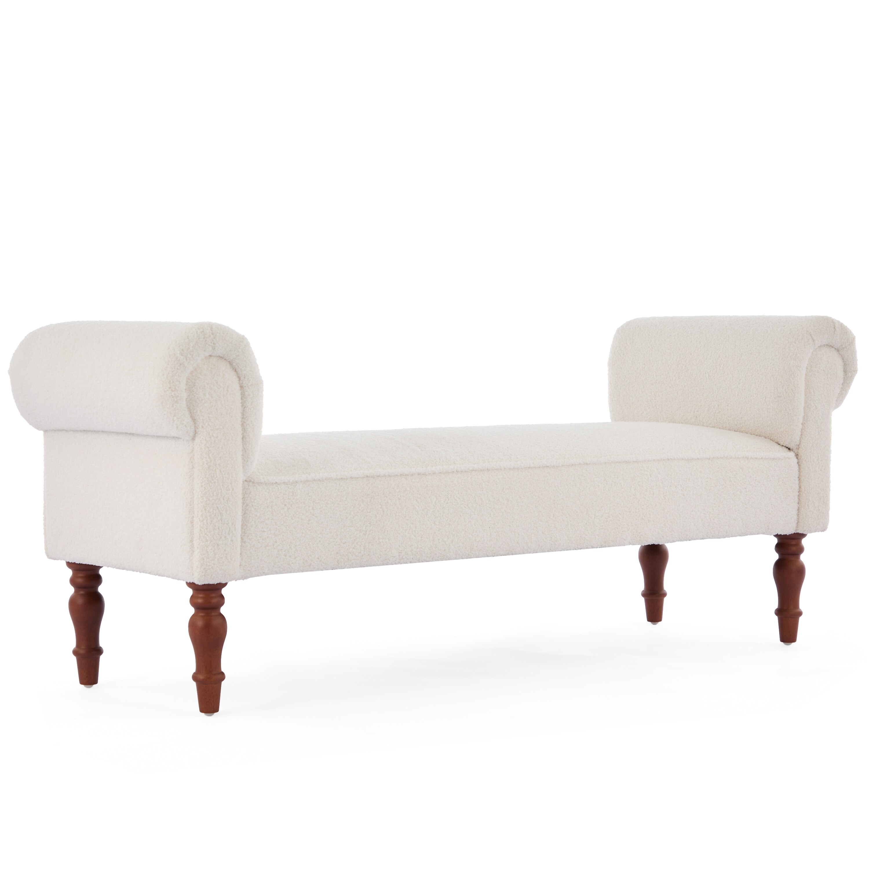 Christopher Knight Home Gravine Modern 59 Inch Upholstered Teddy Bench ...