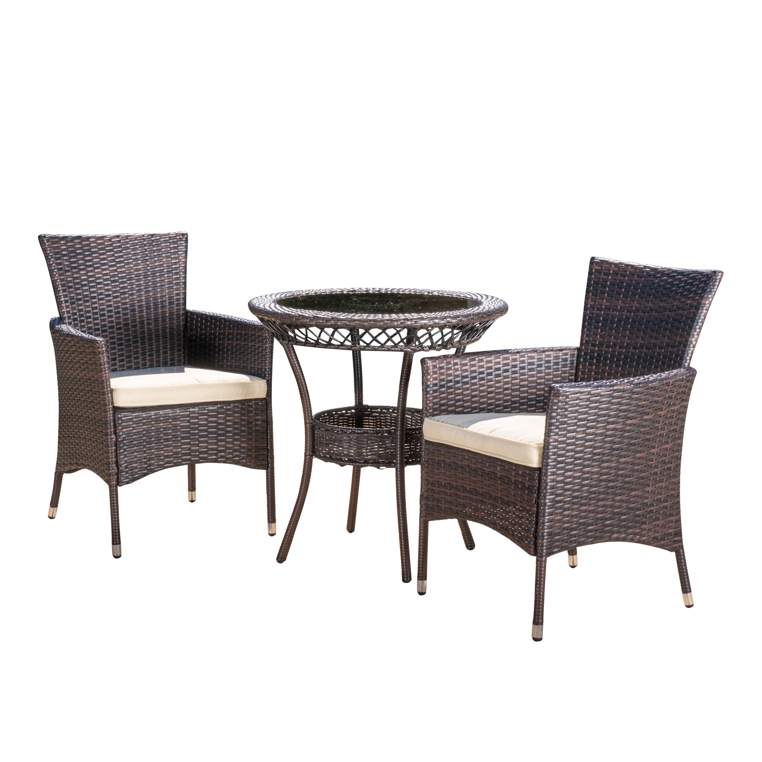 Best Selling Home Decor Parker 3 -Piece Rattan Patio Conversation Set ...