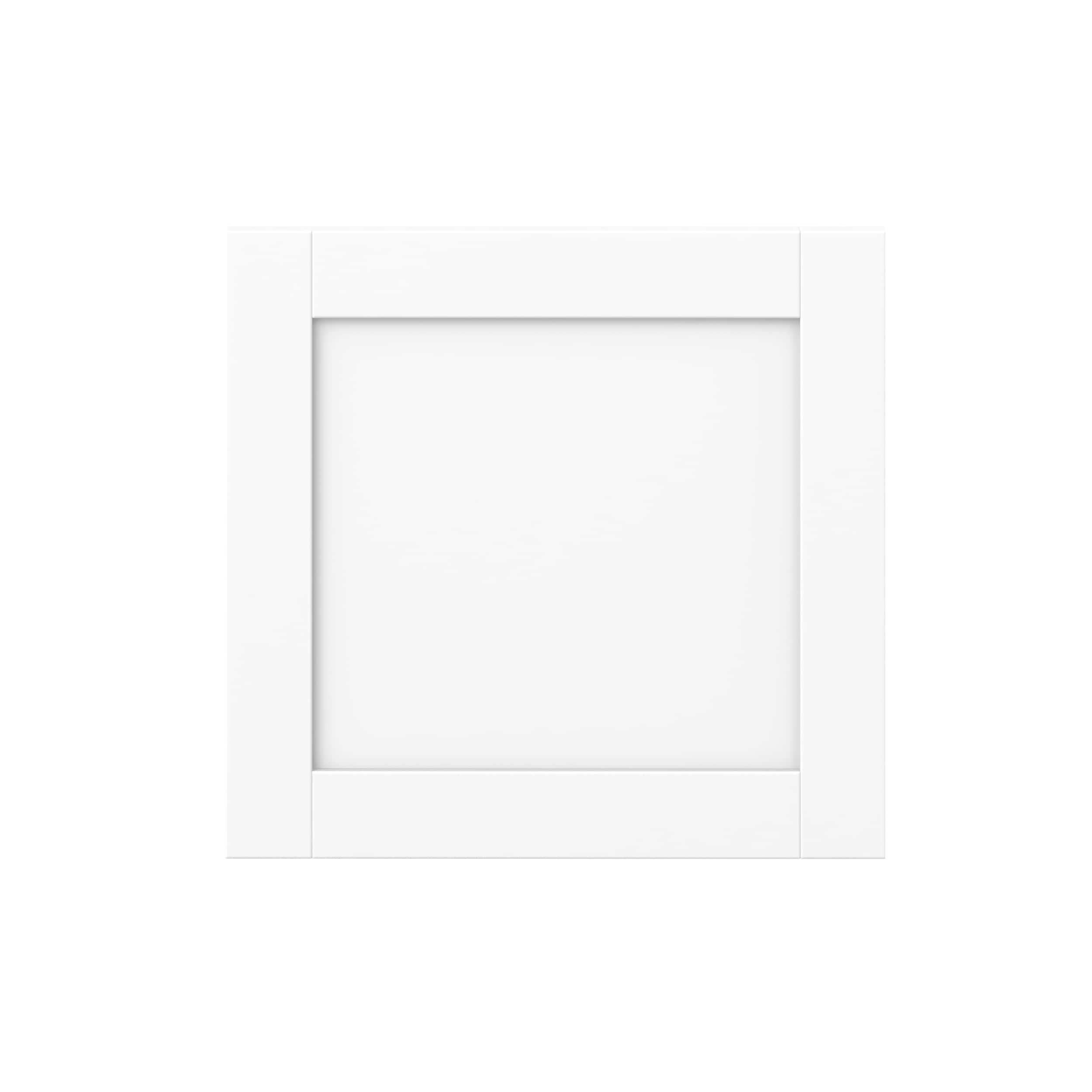 Hugo&Borg Rosemont 21-in W x 20-in H Glacier White Laminate Shaker Base ...