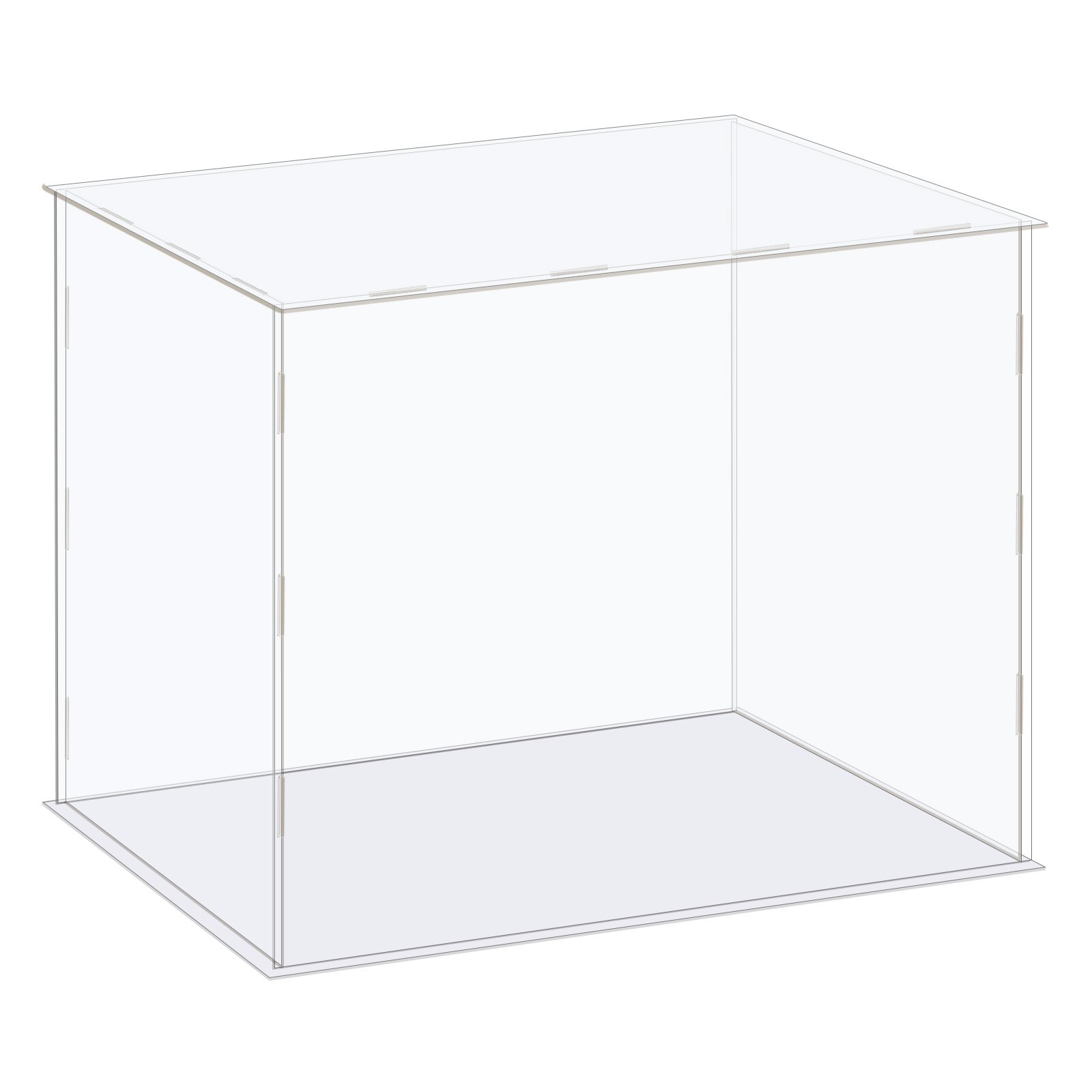 Unique Bargains Acrylic Display Case Box Clear Dustproof Protection ...