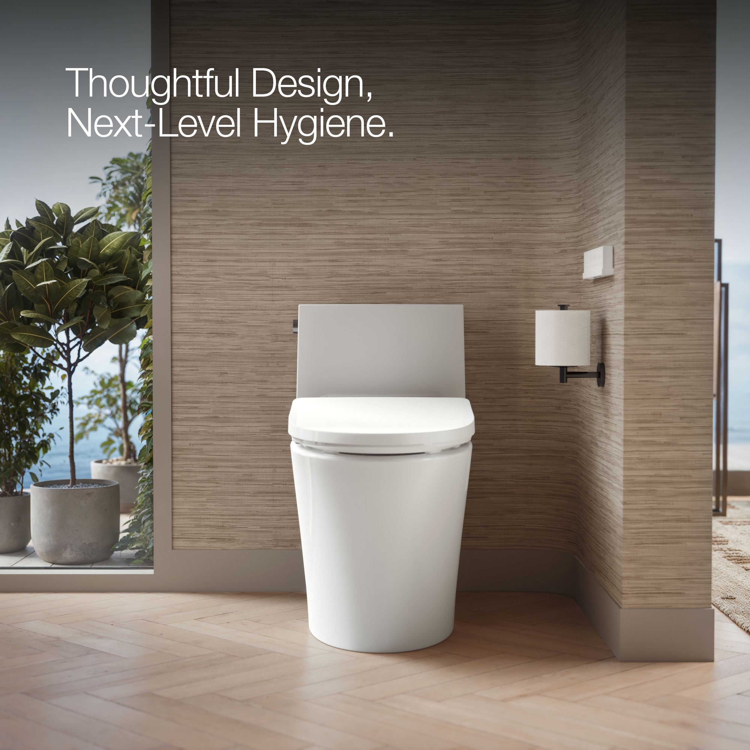 KOHLER PureWash E930 Plastic White Elongated Slow Close Feature Heated ...