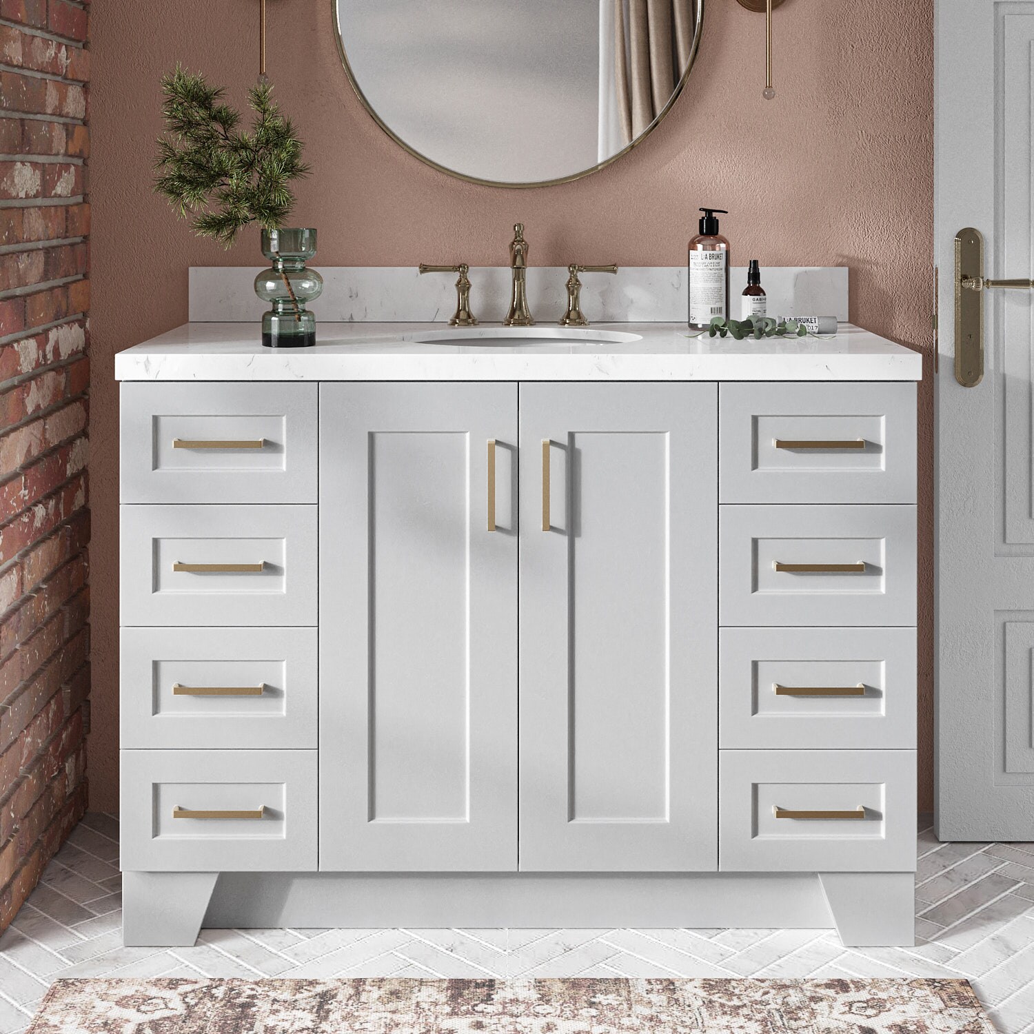 Taylor Overflow Drain Bathroom Vanities at Lowes.com